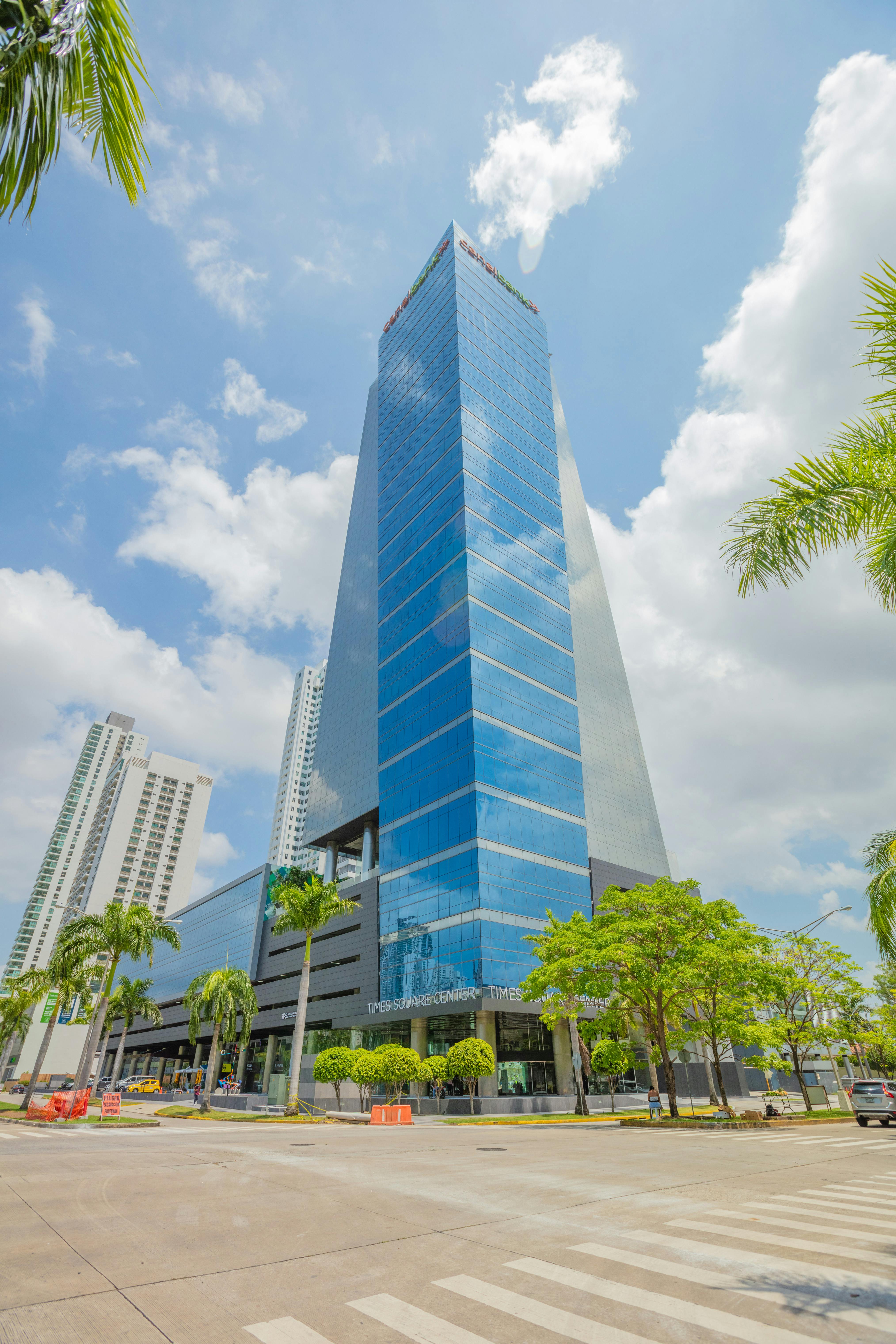 Skyscraper with Glass Panel Windows · Free Stock Photo