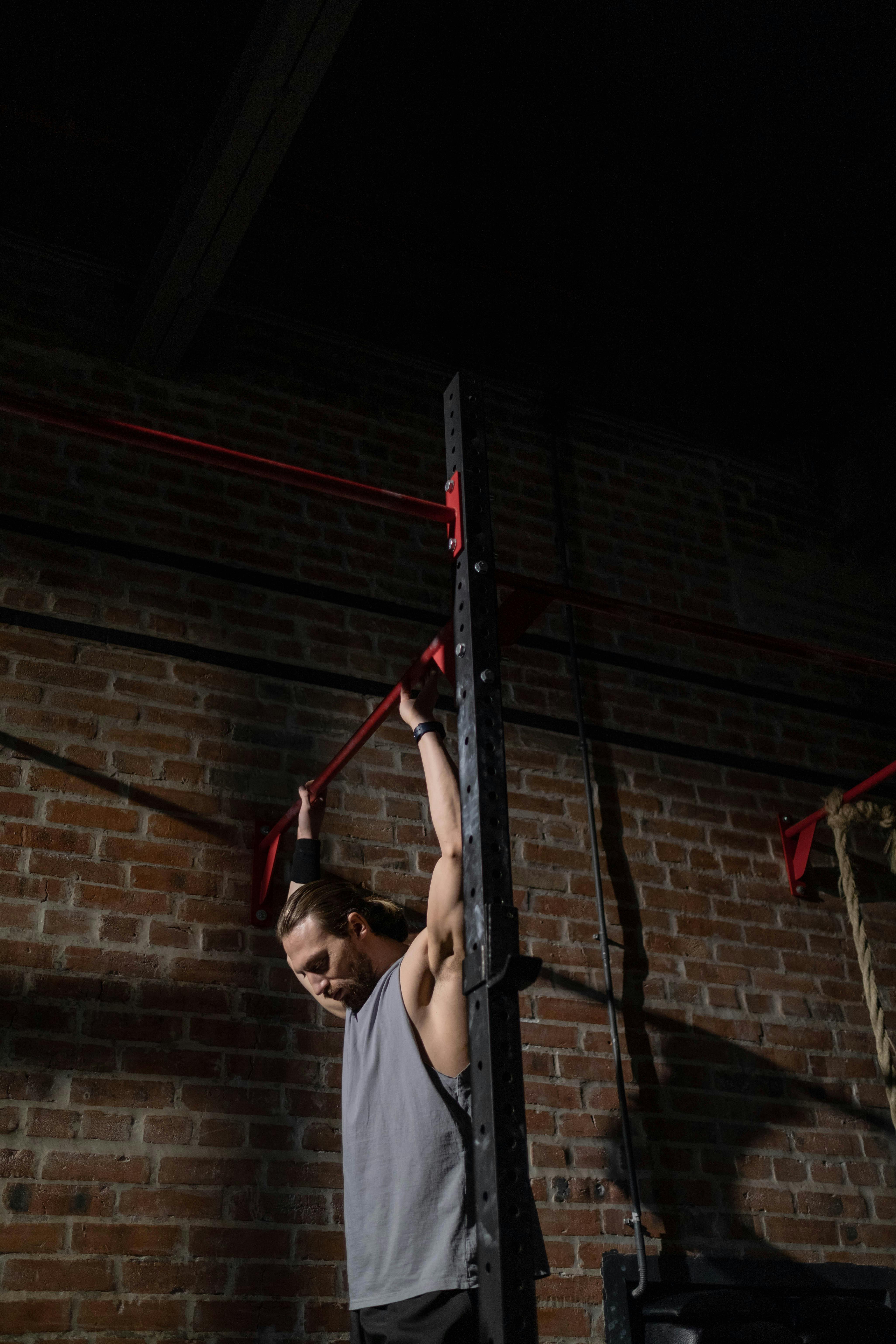 Man Doing Pull-Ups · Free Stock Photo