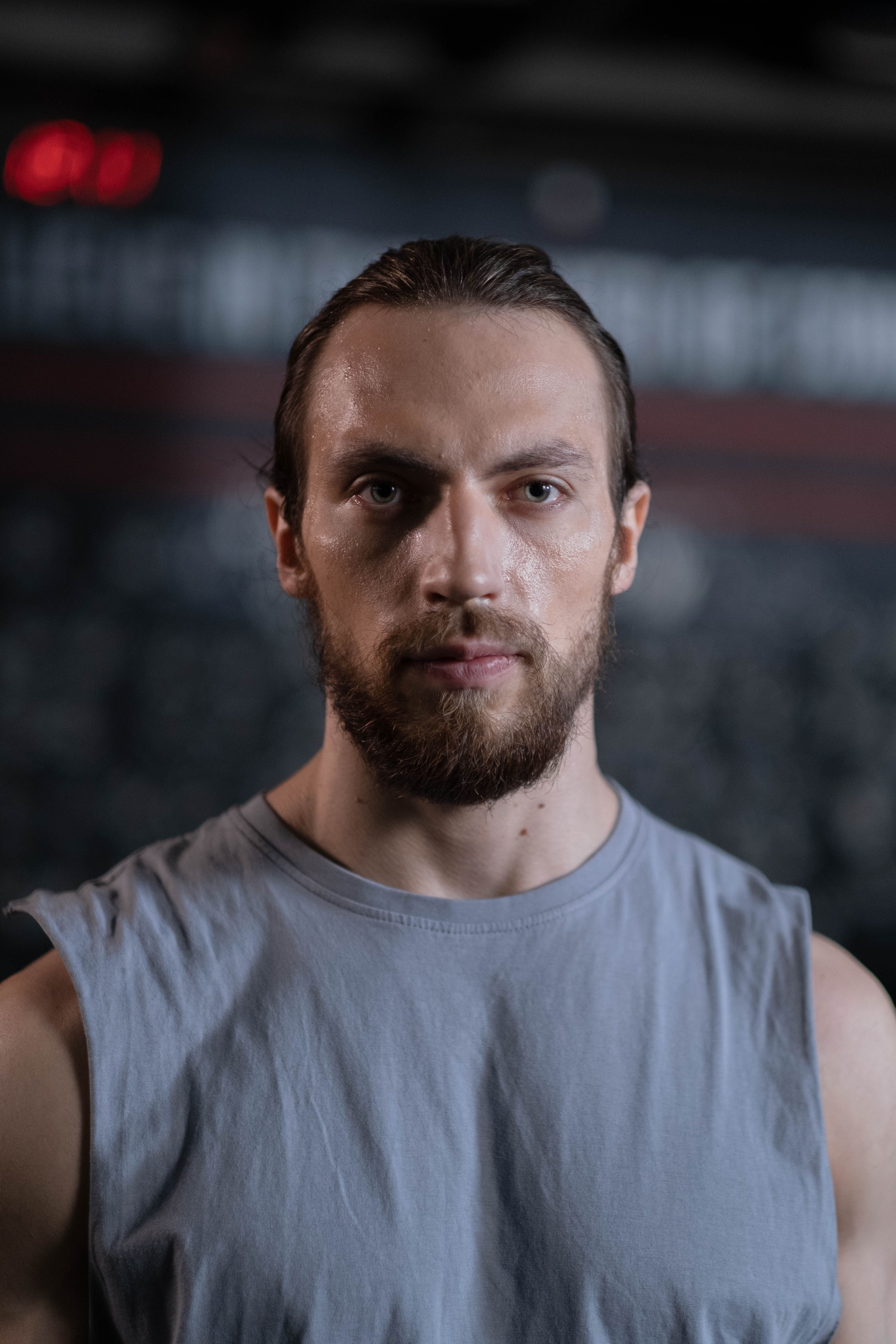 Man in Gray Tank Top · Free Stock Photo