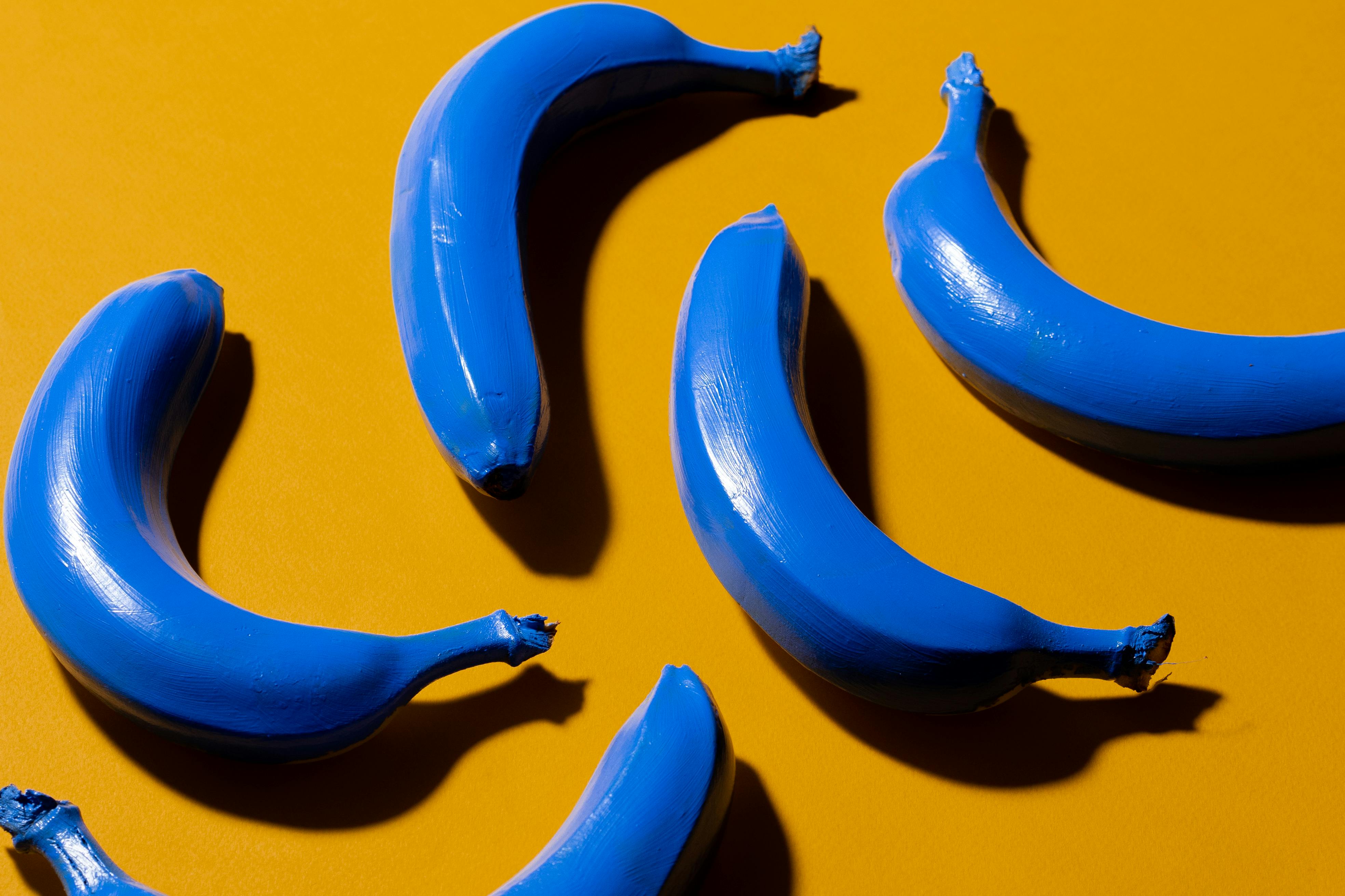 Blue Bananas in Close Up Photography · Free Stock Photo