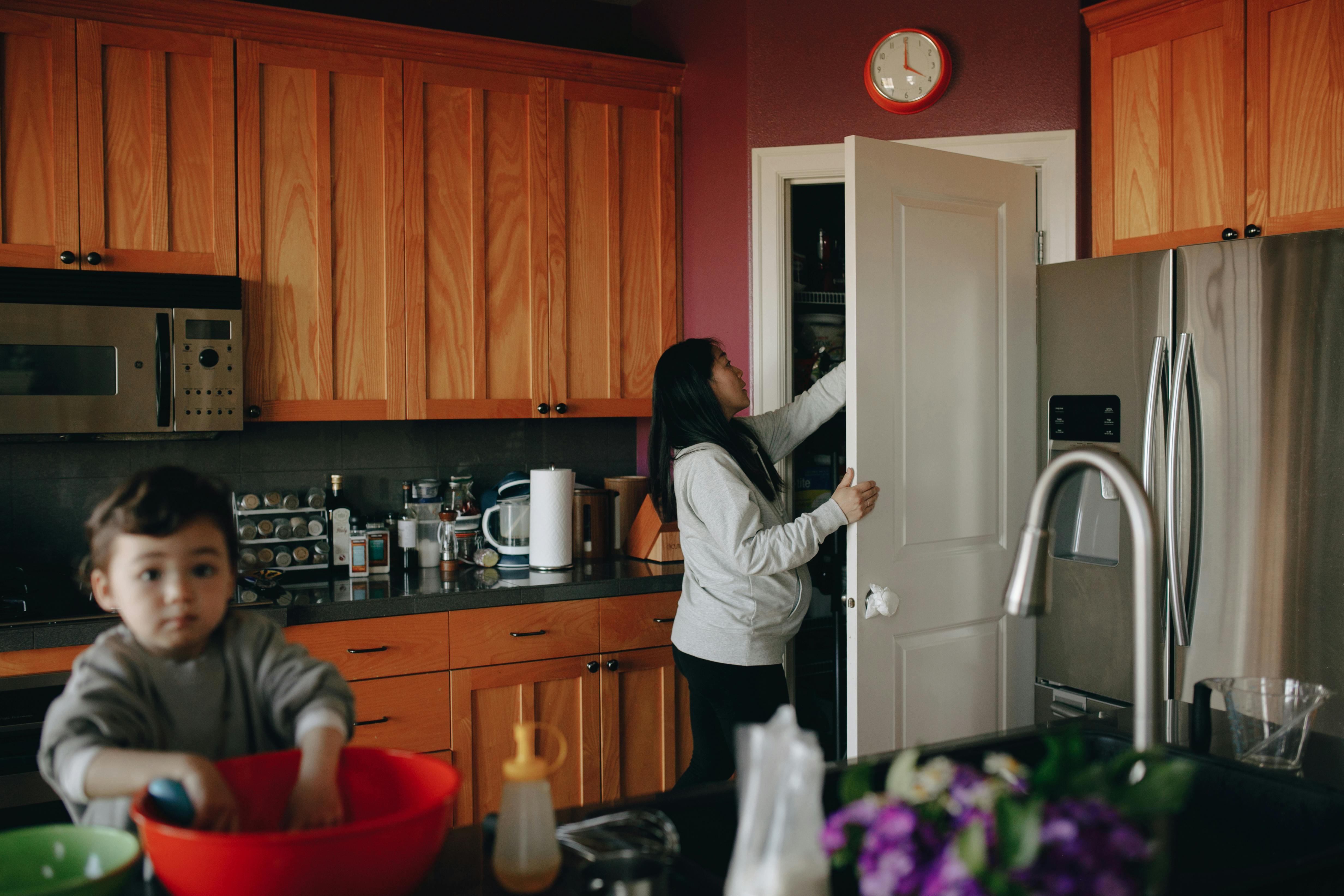 Mother And Child In The Kitchen · Free Stock Photo