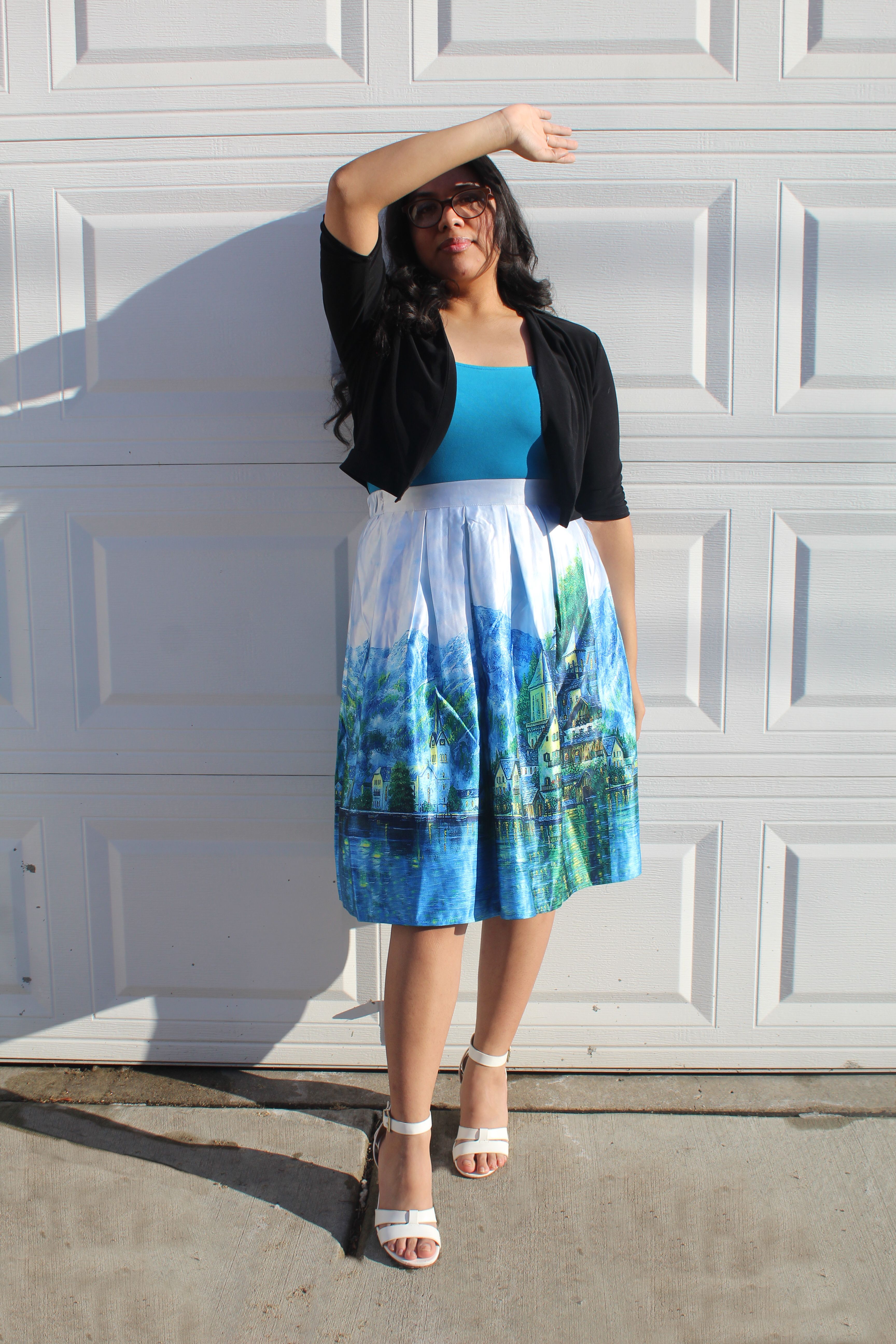 A Woman in a Skirt Covering the Sunlight · Free Stock Photo