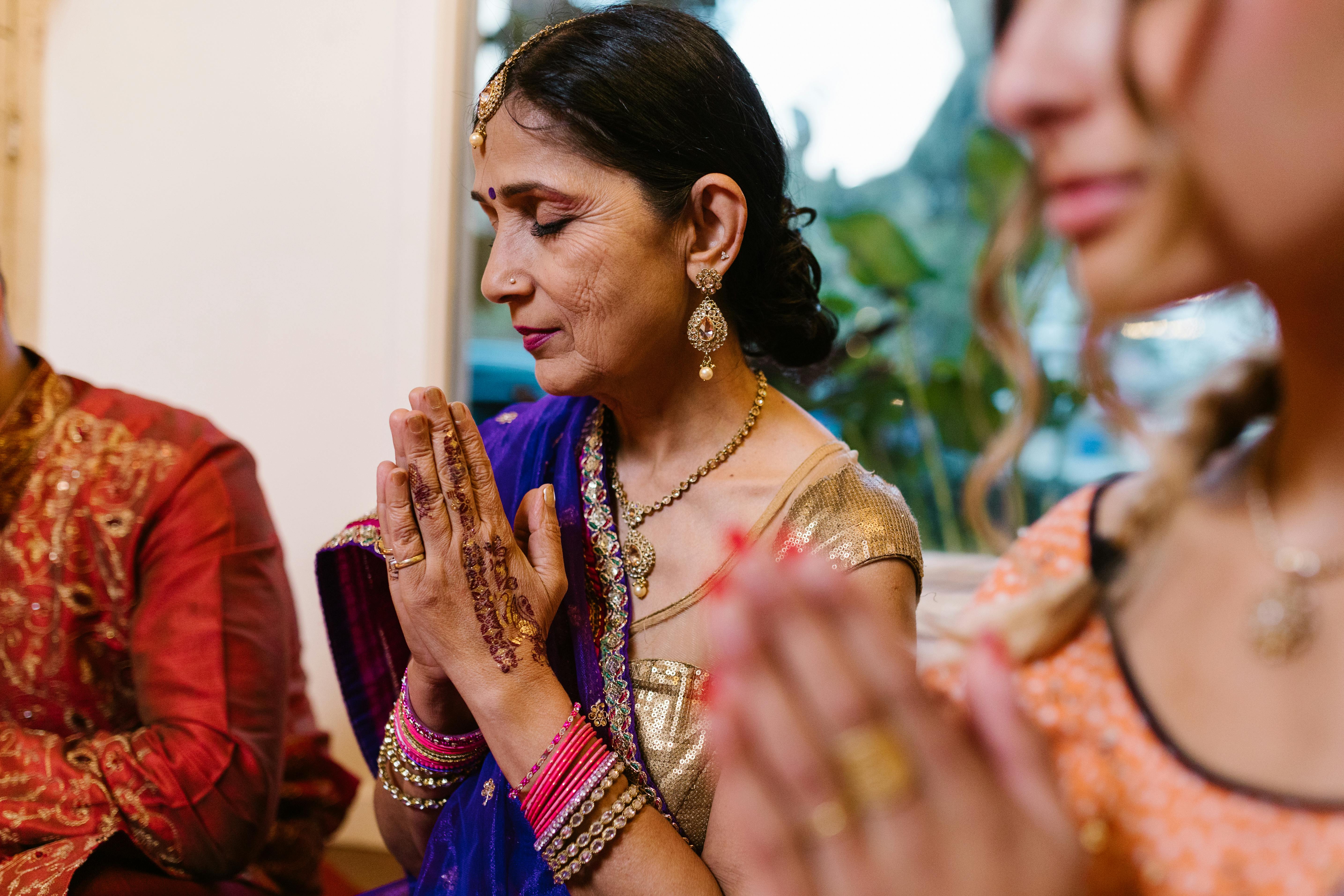 Indian Women Praying · Free Stock Photo