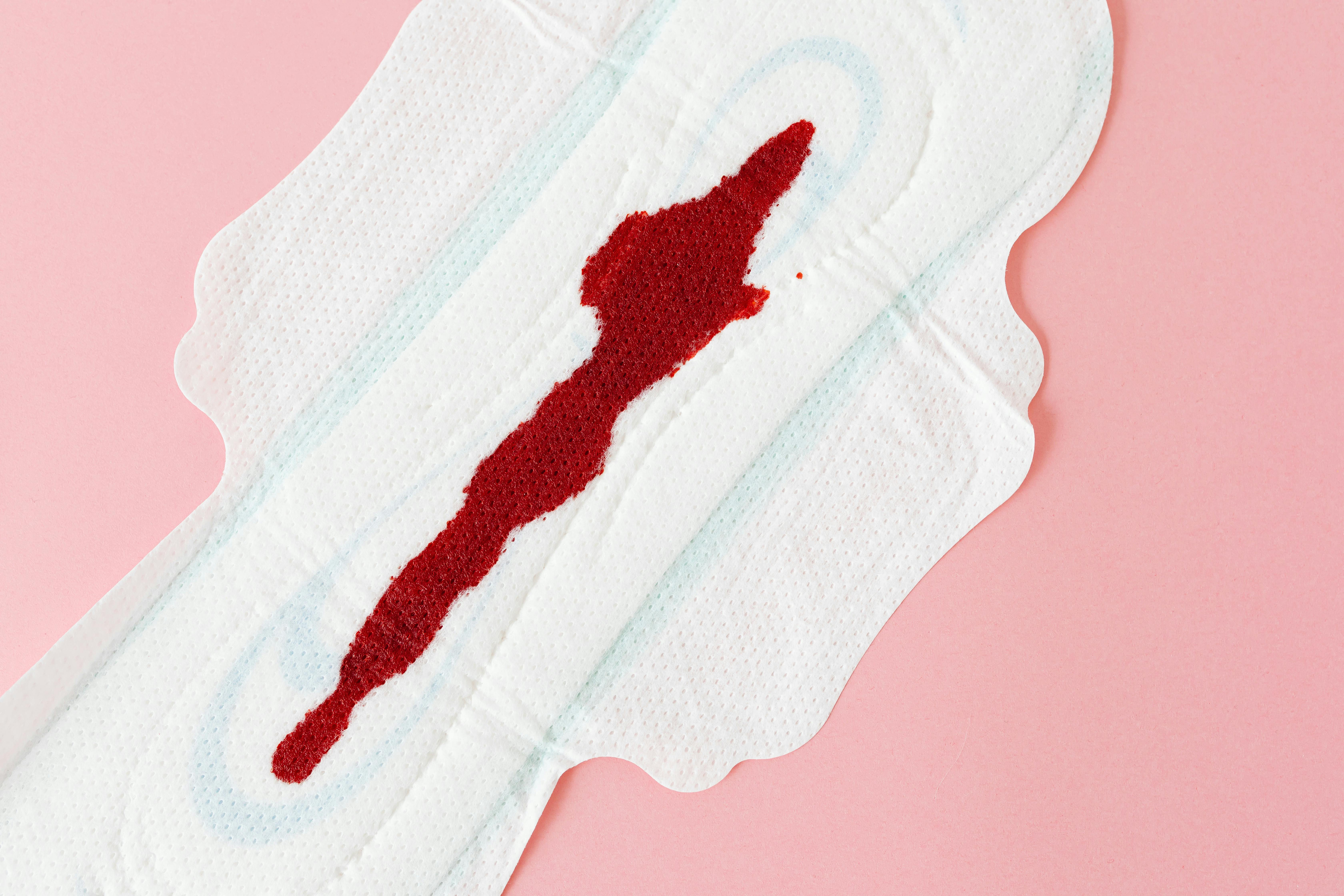 A Close-Up Shot of a Napkin with a Blood Stain · Free Stock Photo