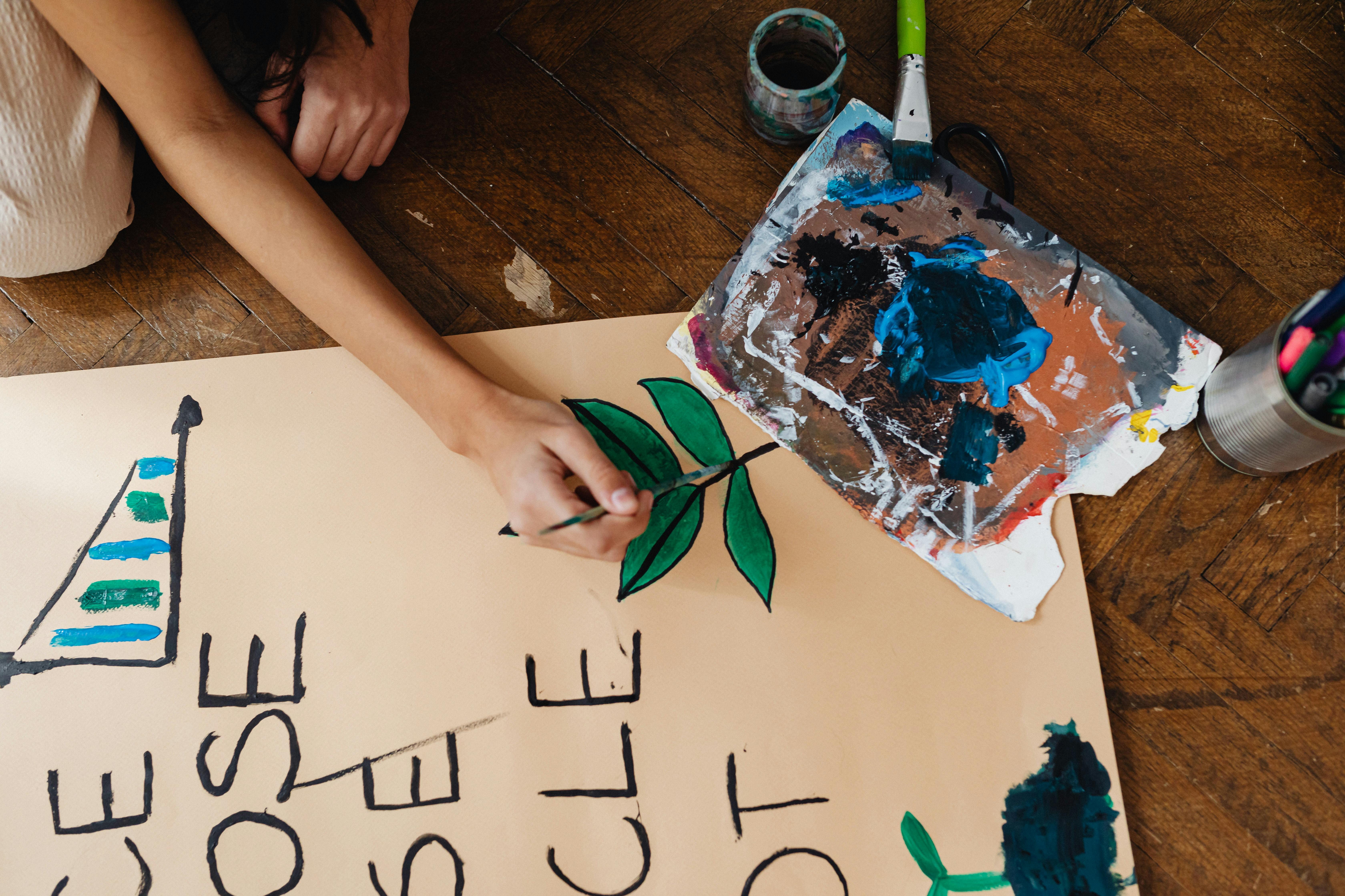 A Person doing Painting · Free Stock Photo