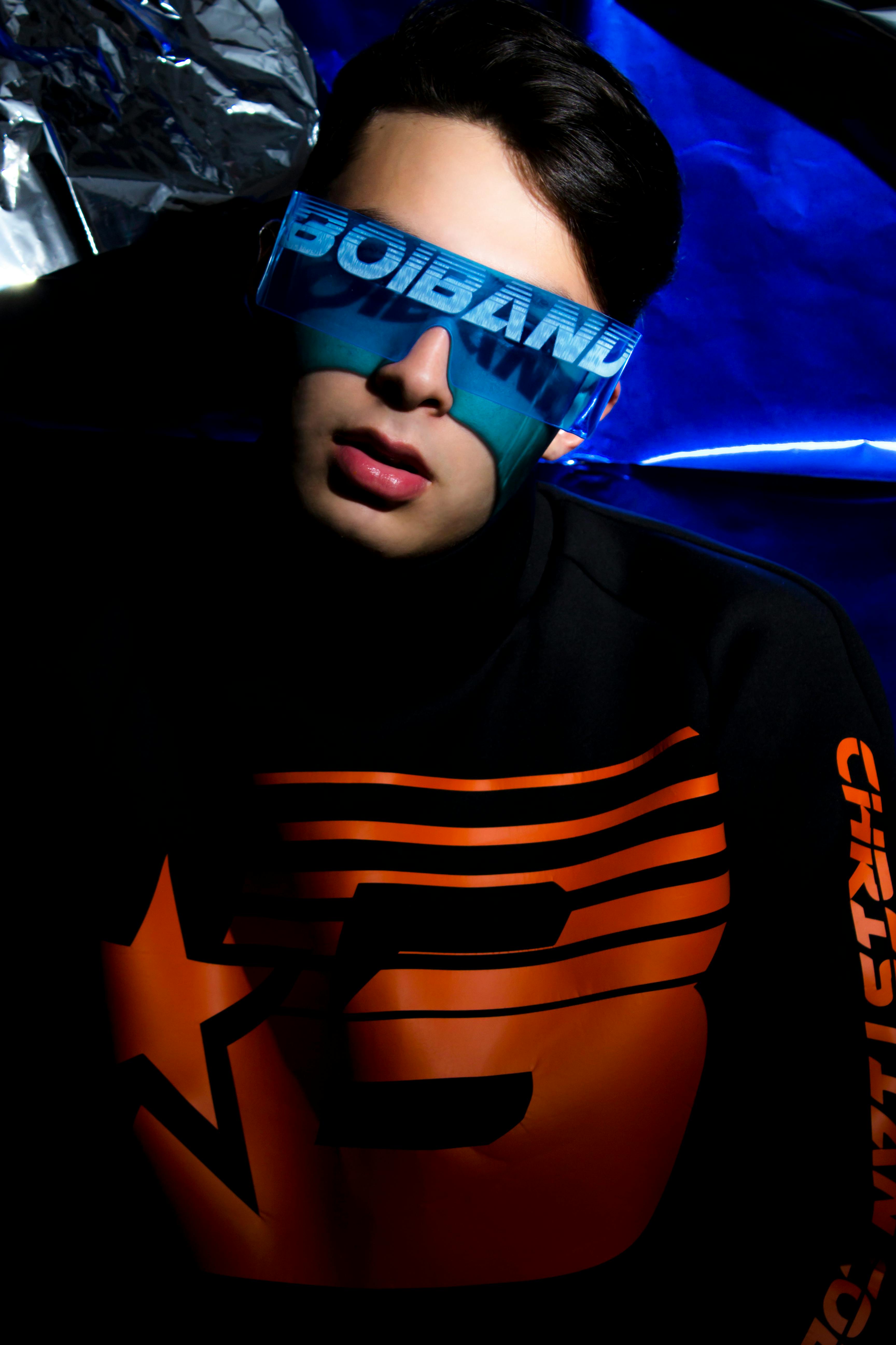 Man with Text on Face · Free Stock Photo