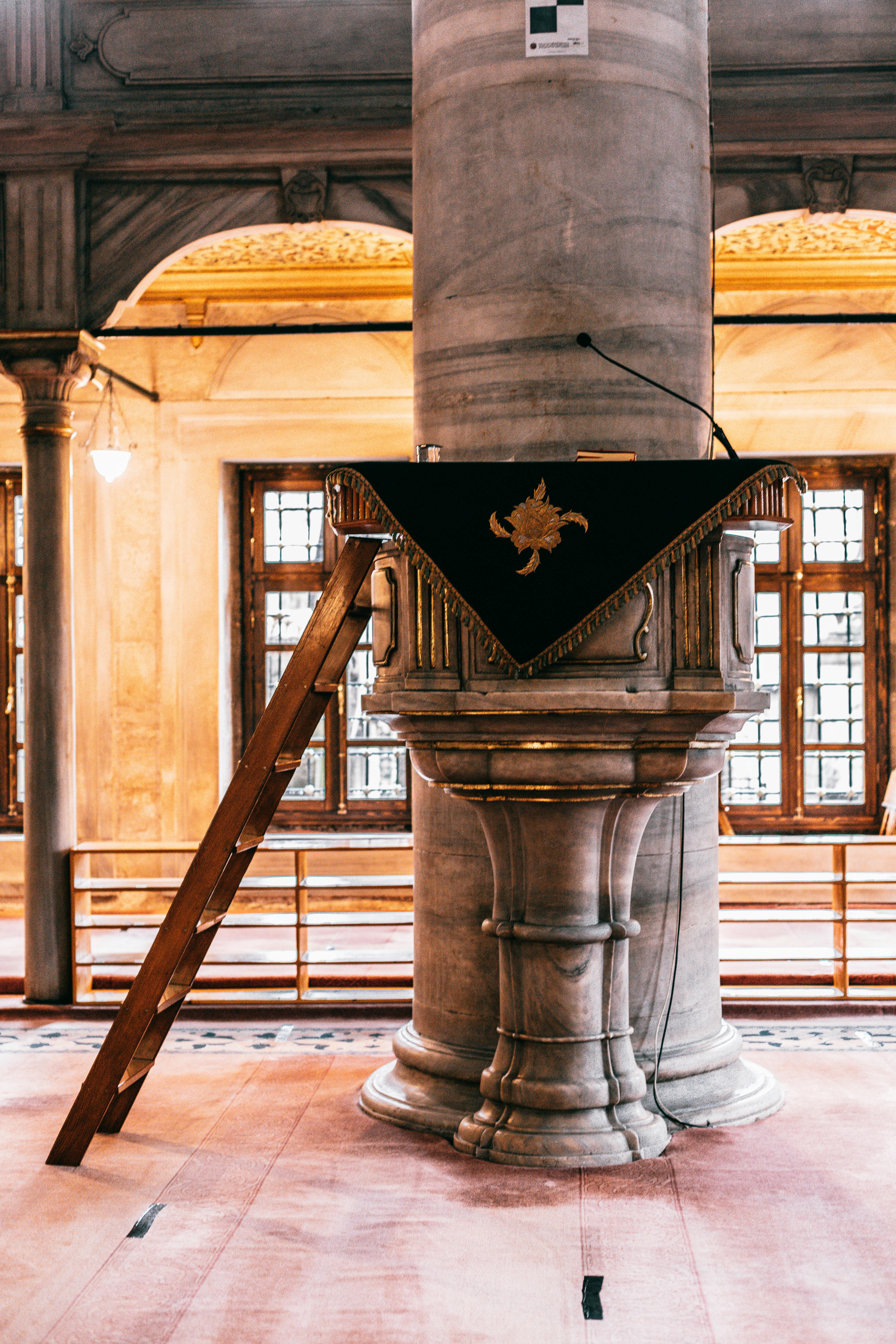 A Concrete Pillar of an Islamic Building · Free Stock Photo