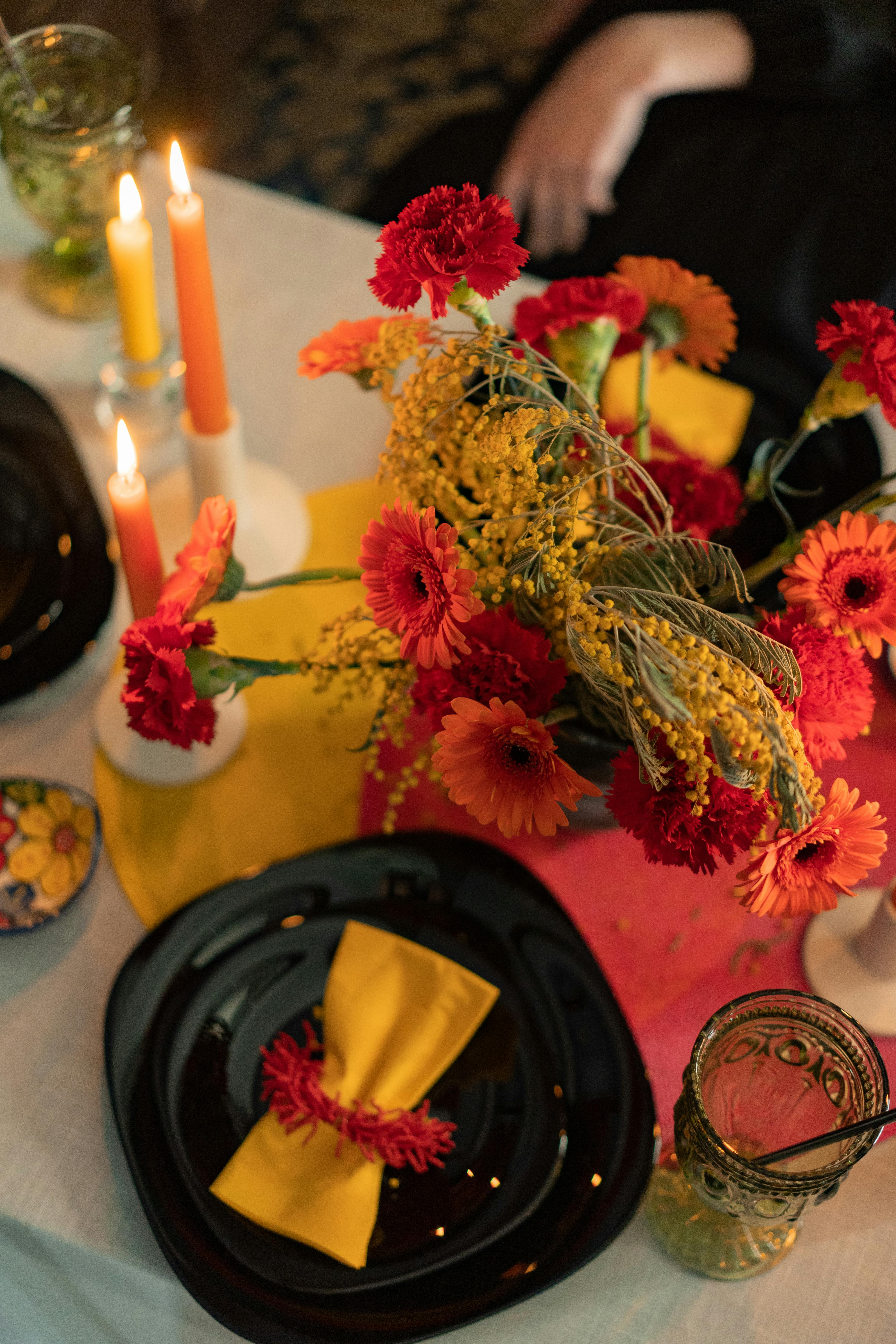 Red and Yellow Flower Arrangement · Free Stock Photo