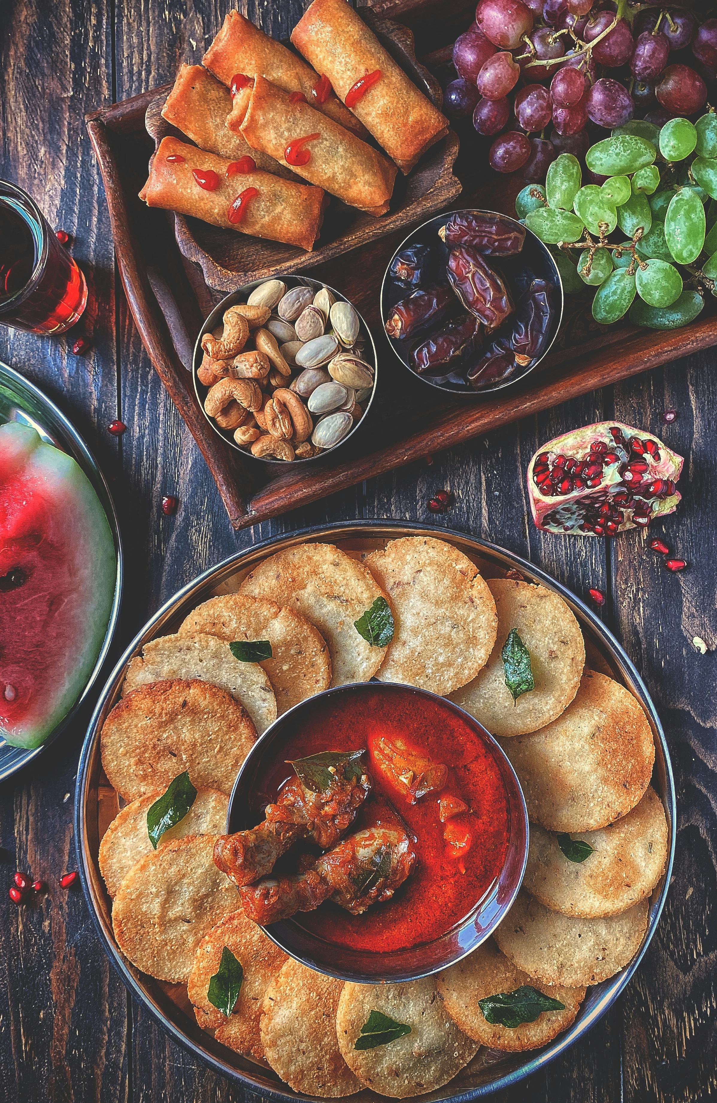 Traditional Snacks on Table · Free Stock Photo