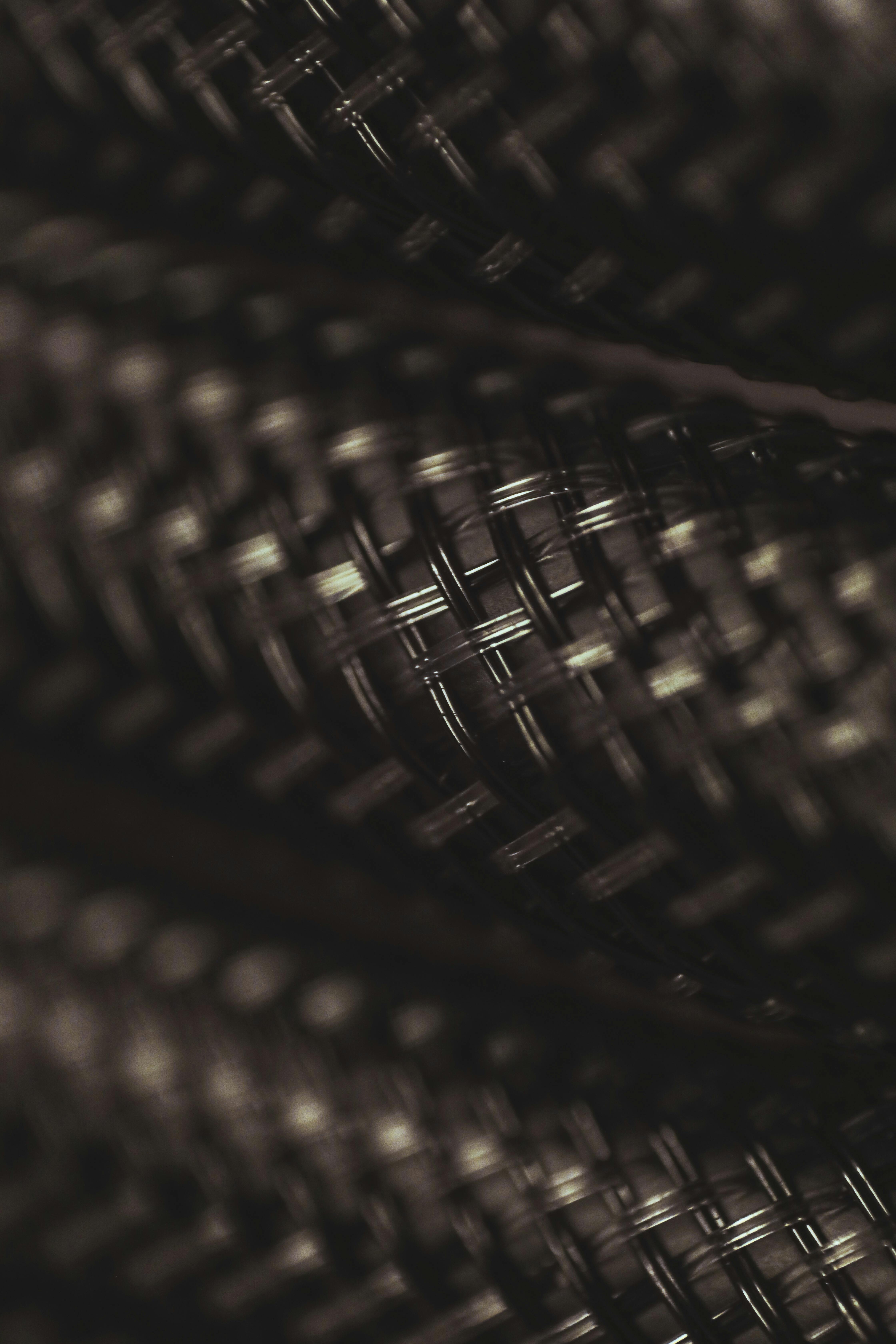 Black metal braided cable texture · Free Stock Photo