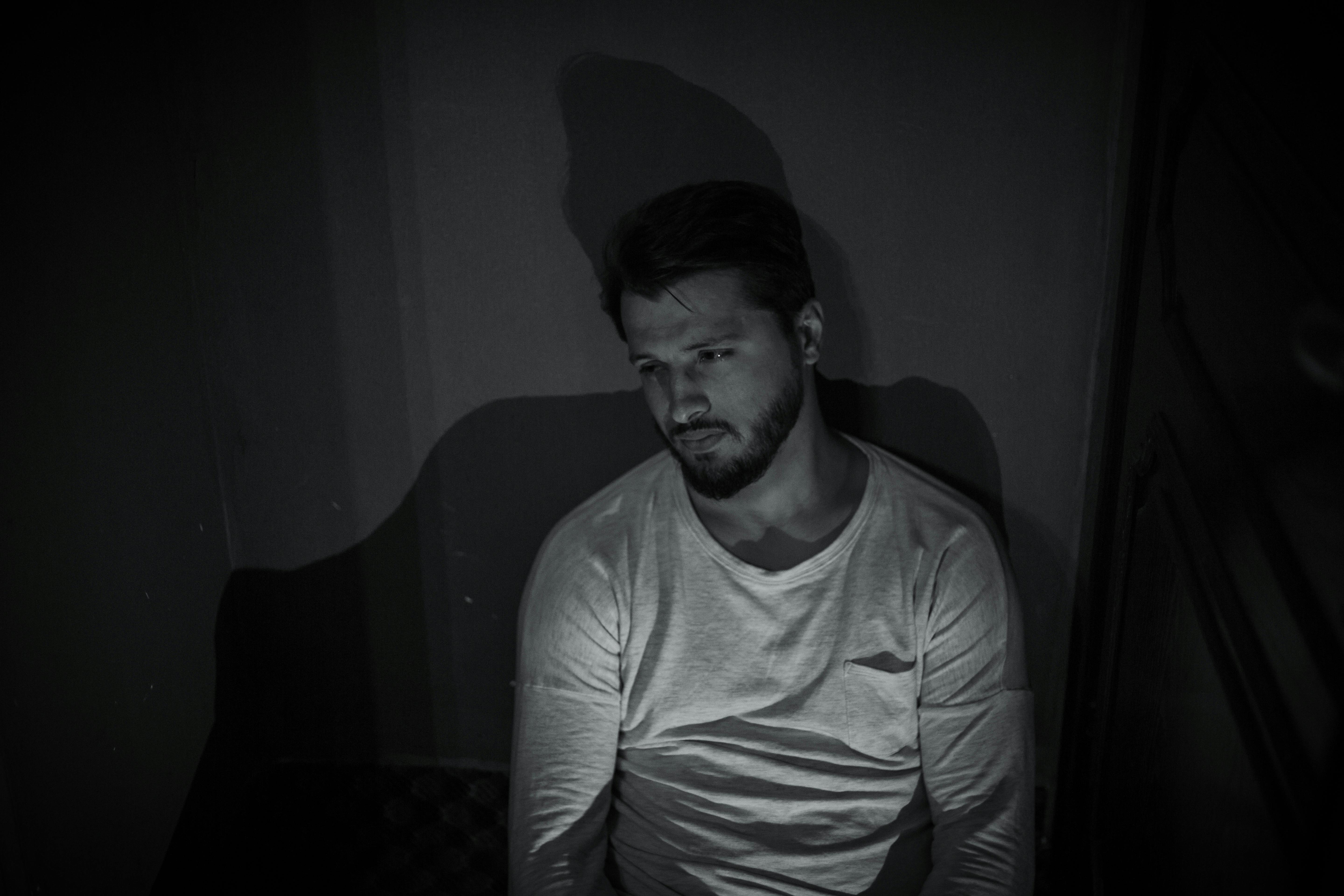 Grayscale Photo of Woman Crying · Free Stock Photo