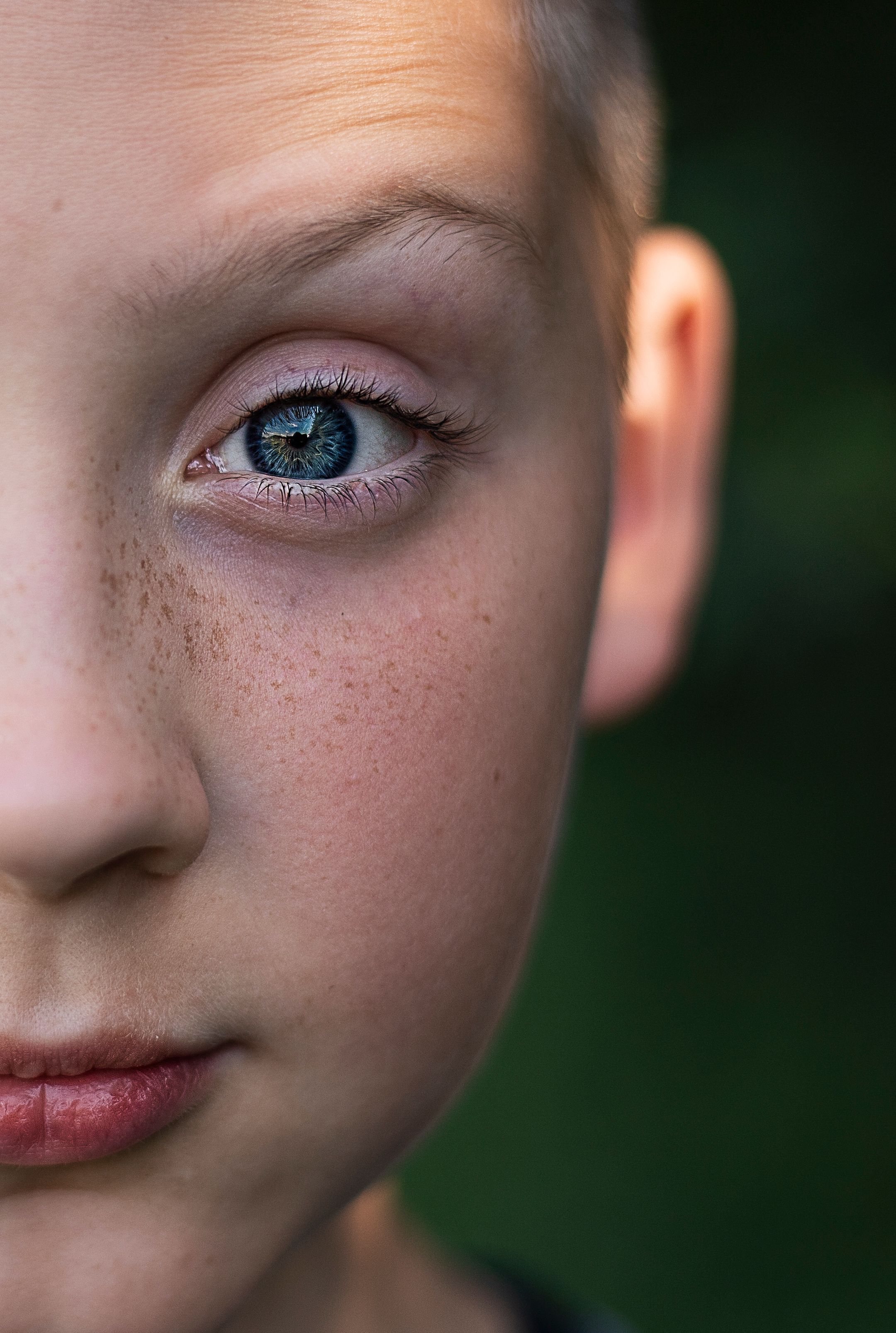 Young girl with shadow on face · Free Stock Photo