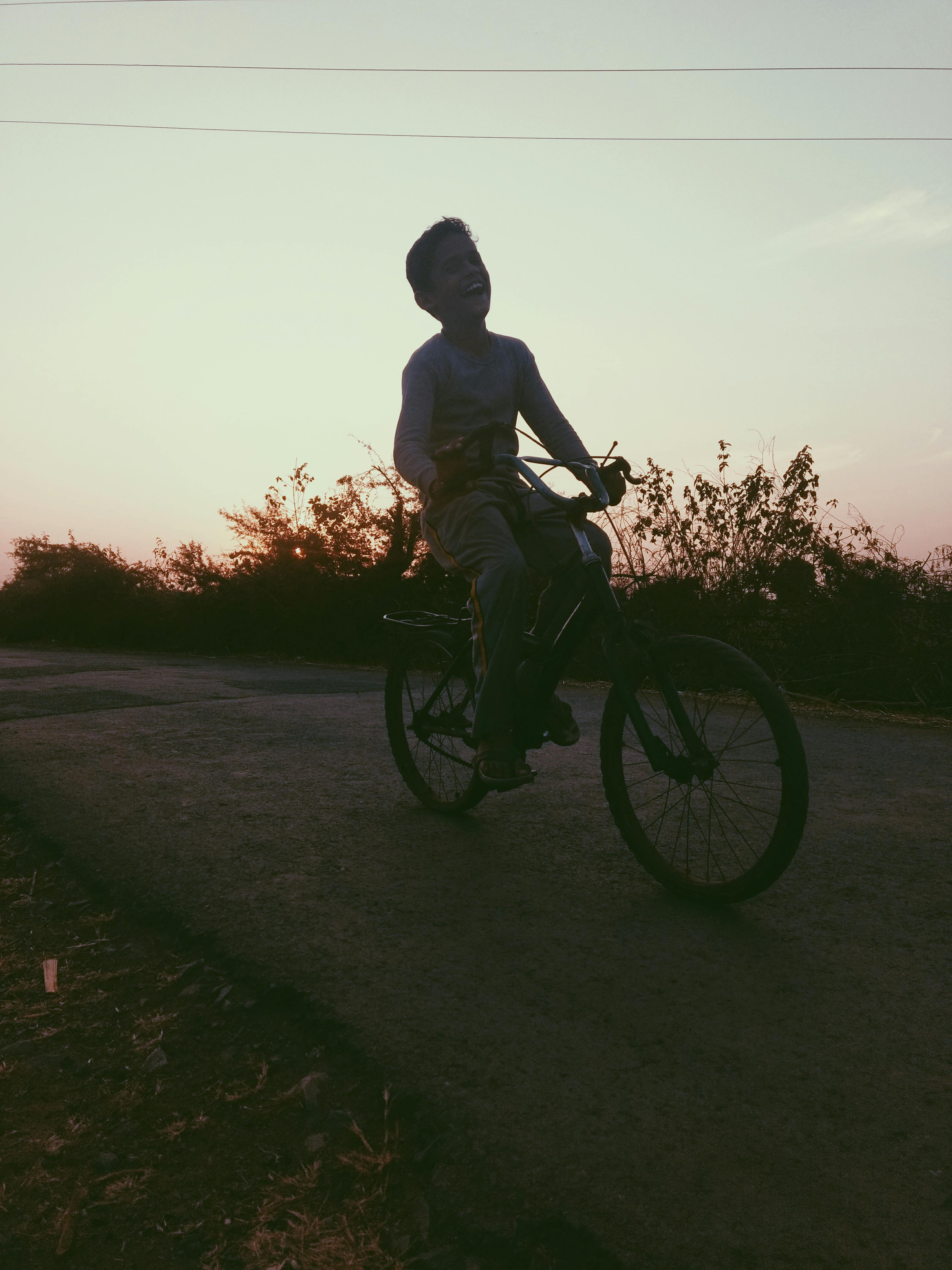 Boy Riding of Bicycle · Free Stock Photo