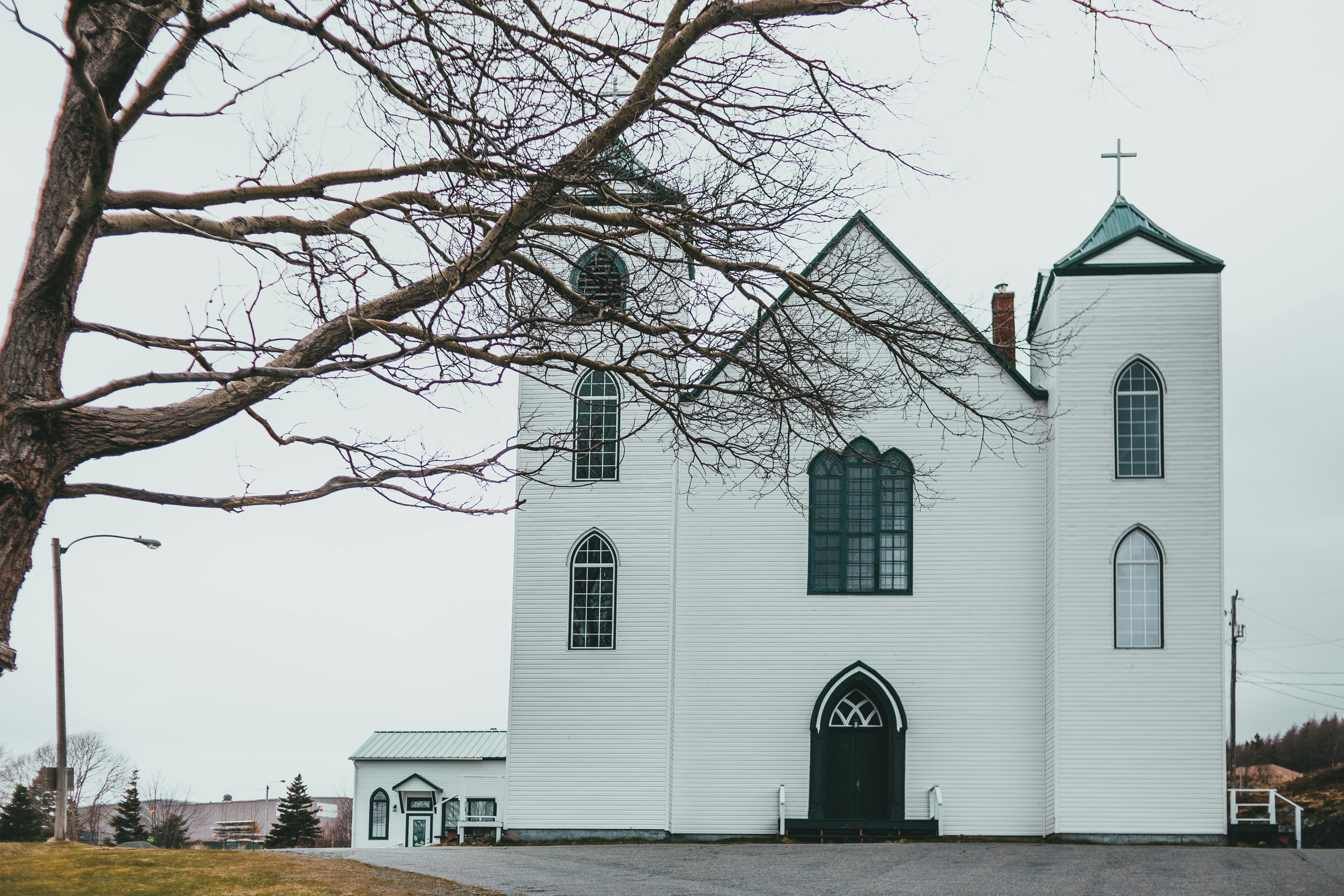 A White Church · Free Stock Photo