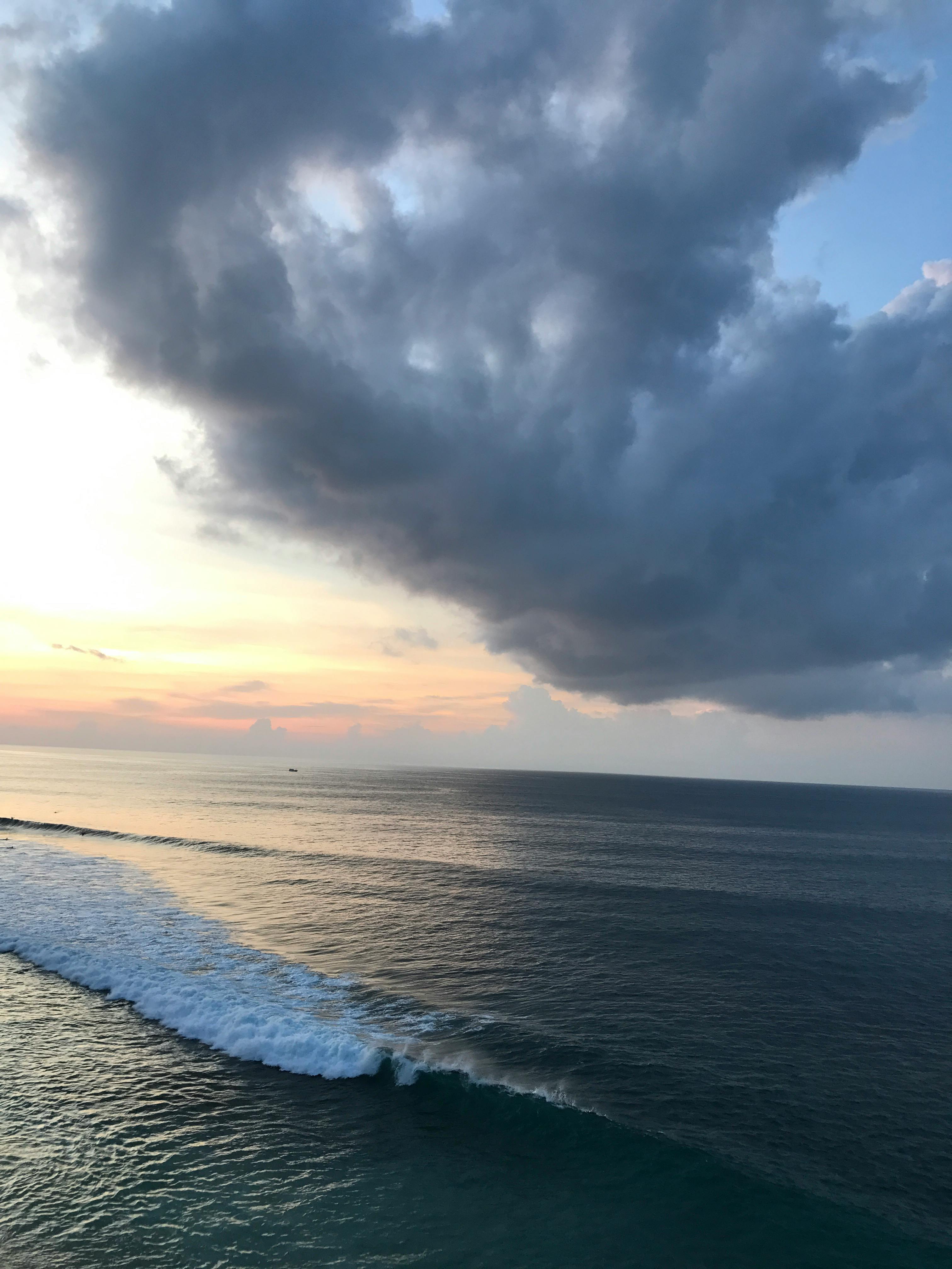 Aerial View of Waves Crashing to Rocky Shore · Free Stock Photo