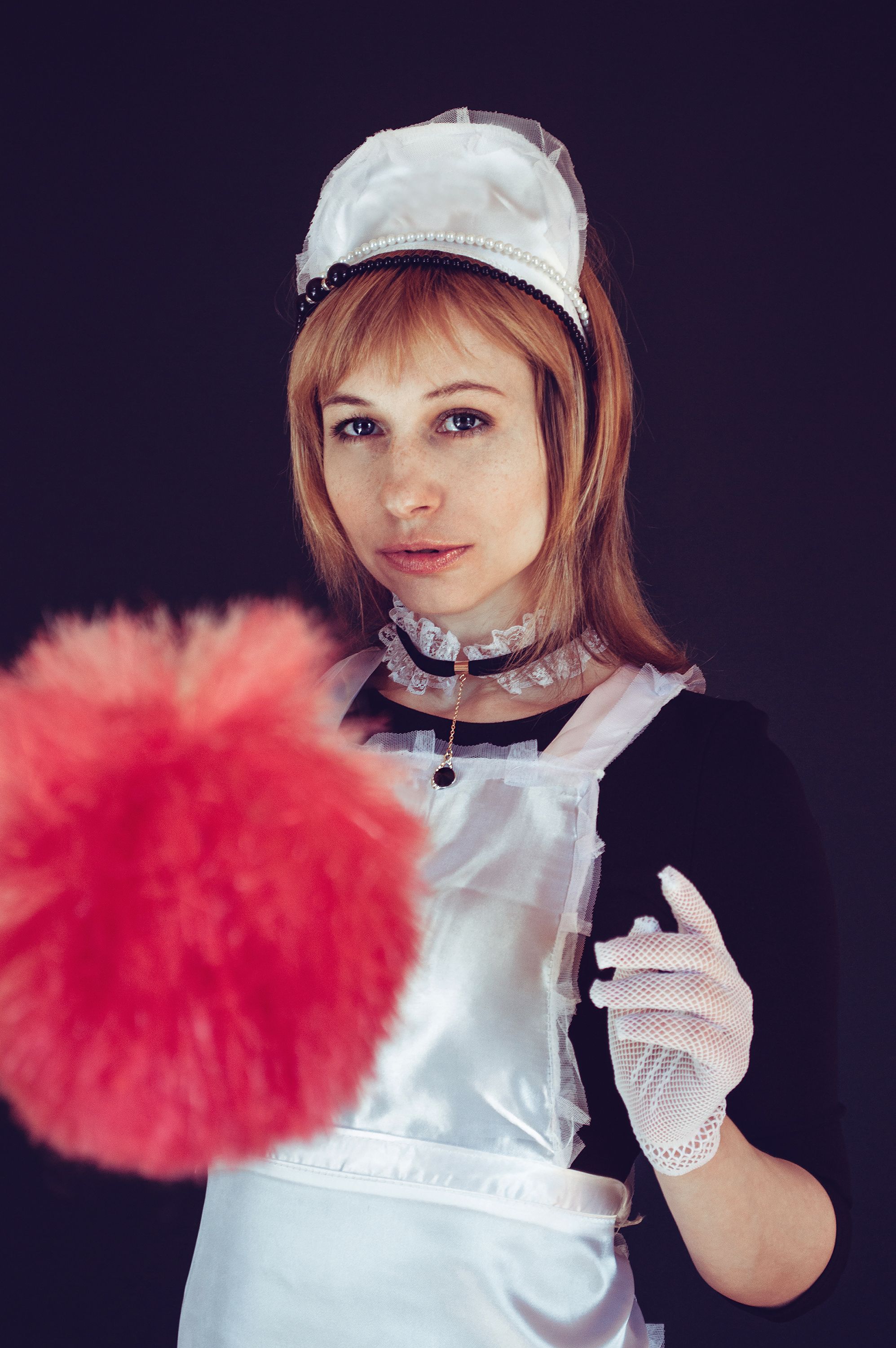 Charming woman in housemaid costume · Free Stock Photo