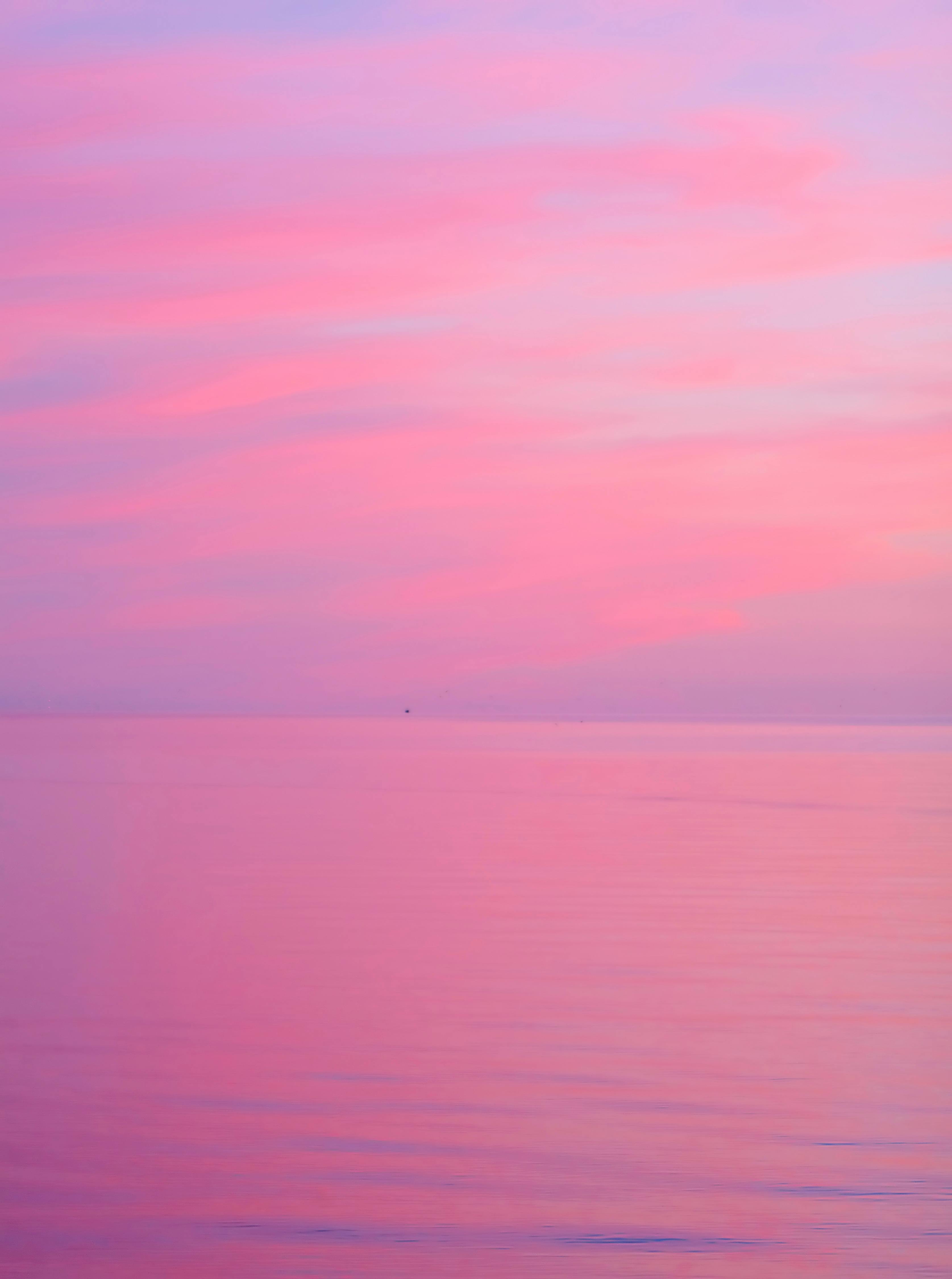 Pastel Dawn over Pink Sea · Free Stock Photo