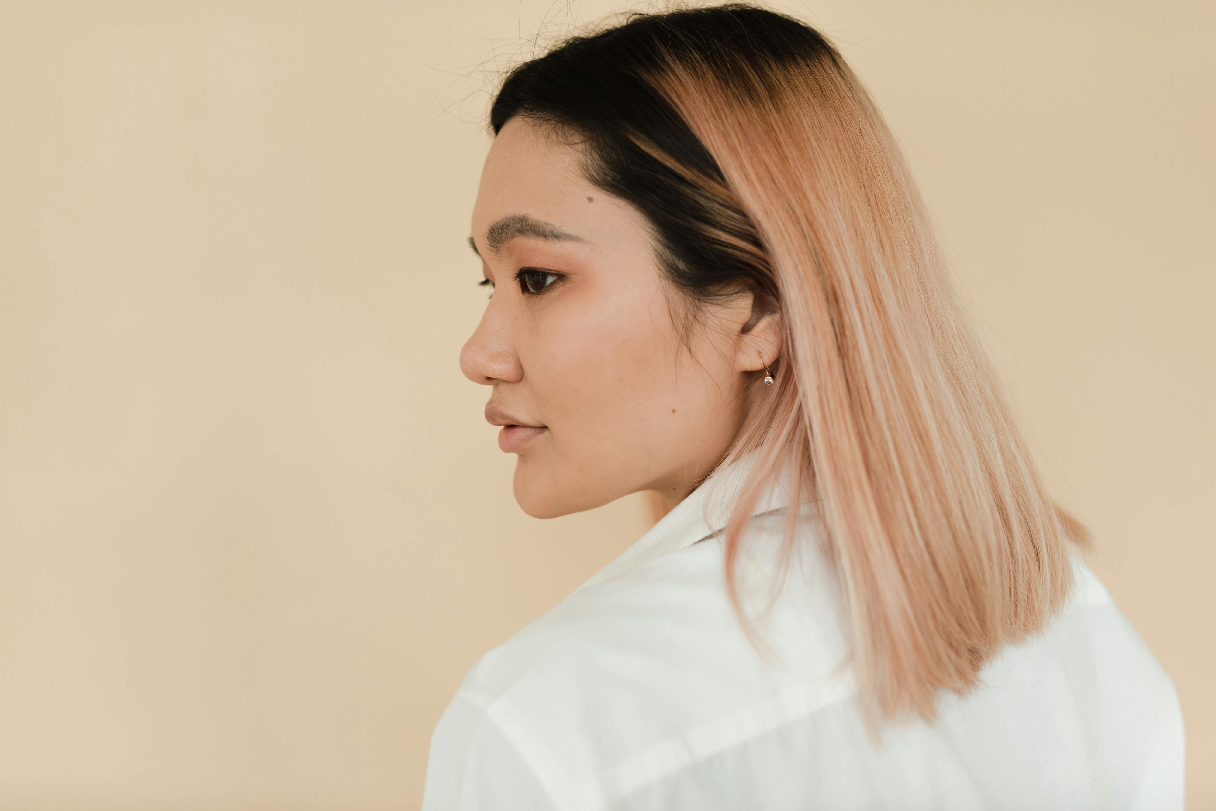 Side View of Woman in White Top · Free Stock Photo