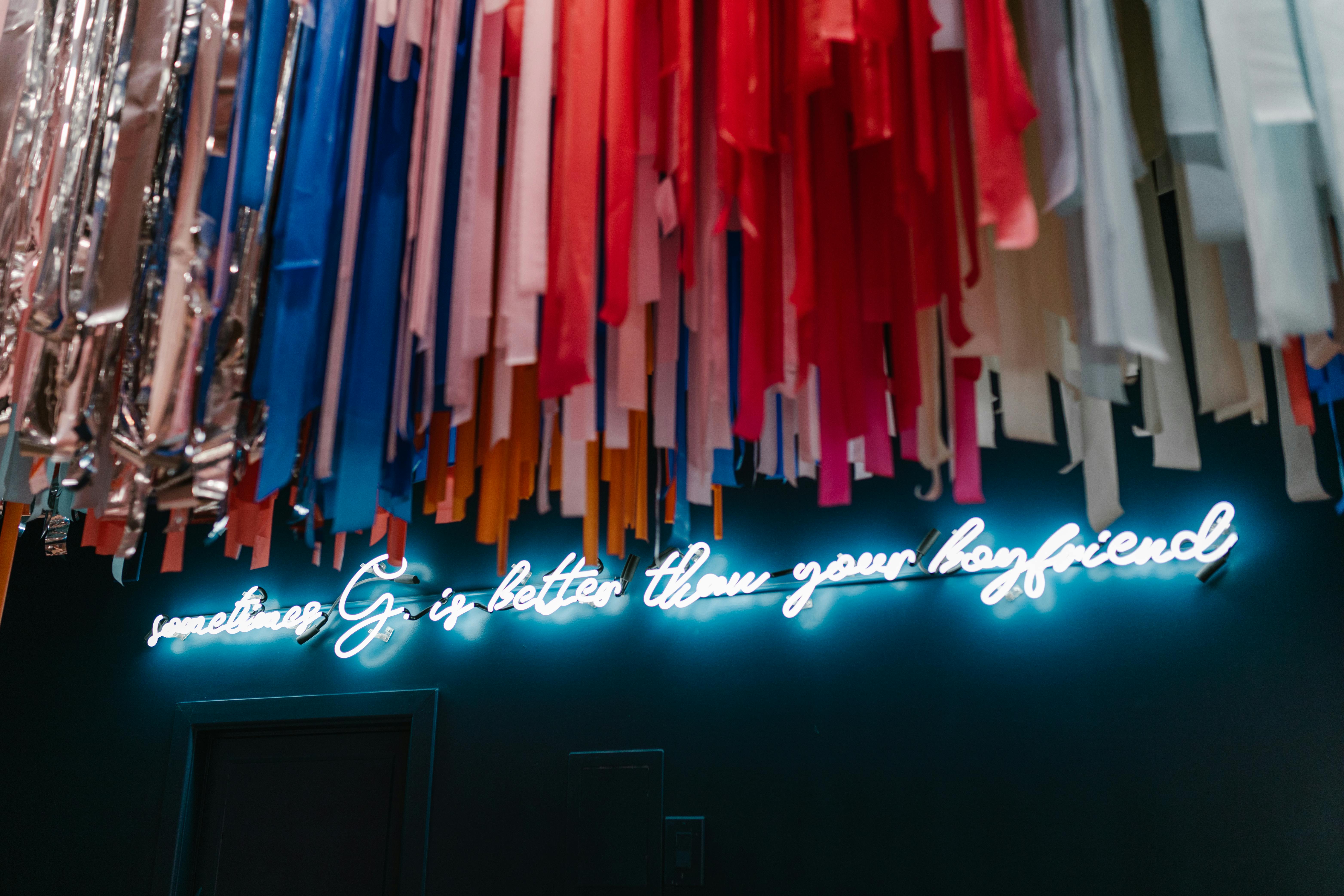 An Illuminated Text Signage · Free Stock Photo