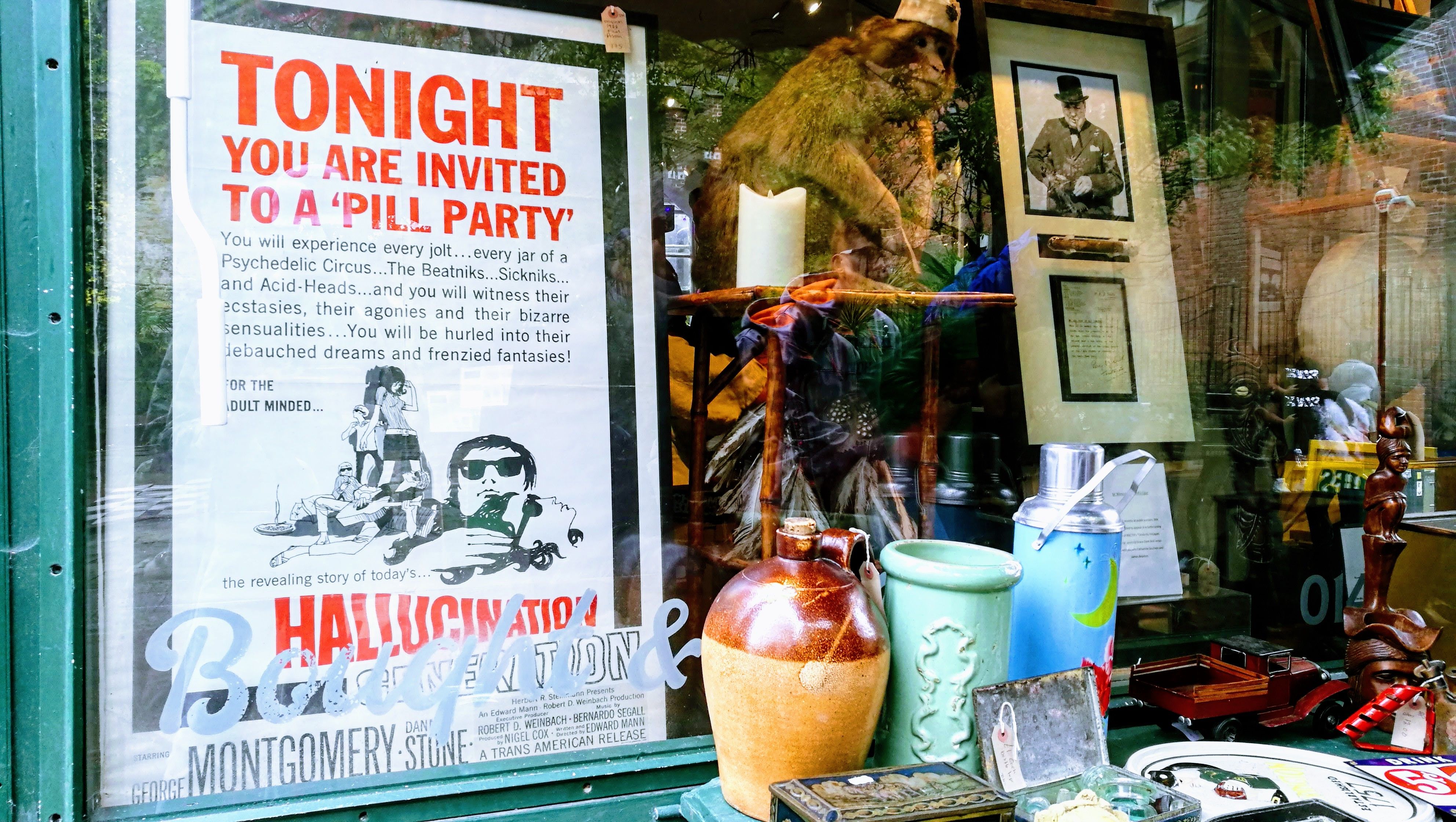 Tonight Poster on Glass Window · Free Stock Photo