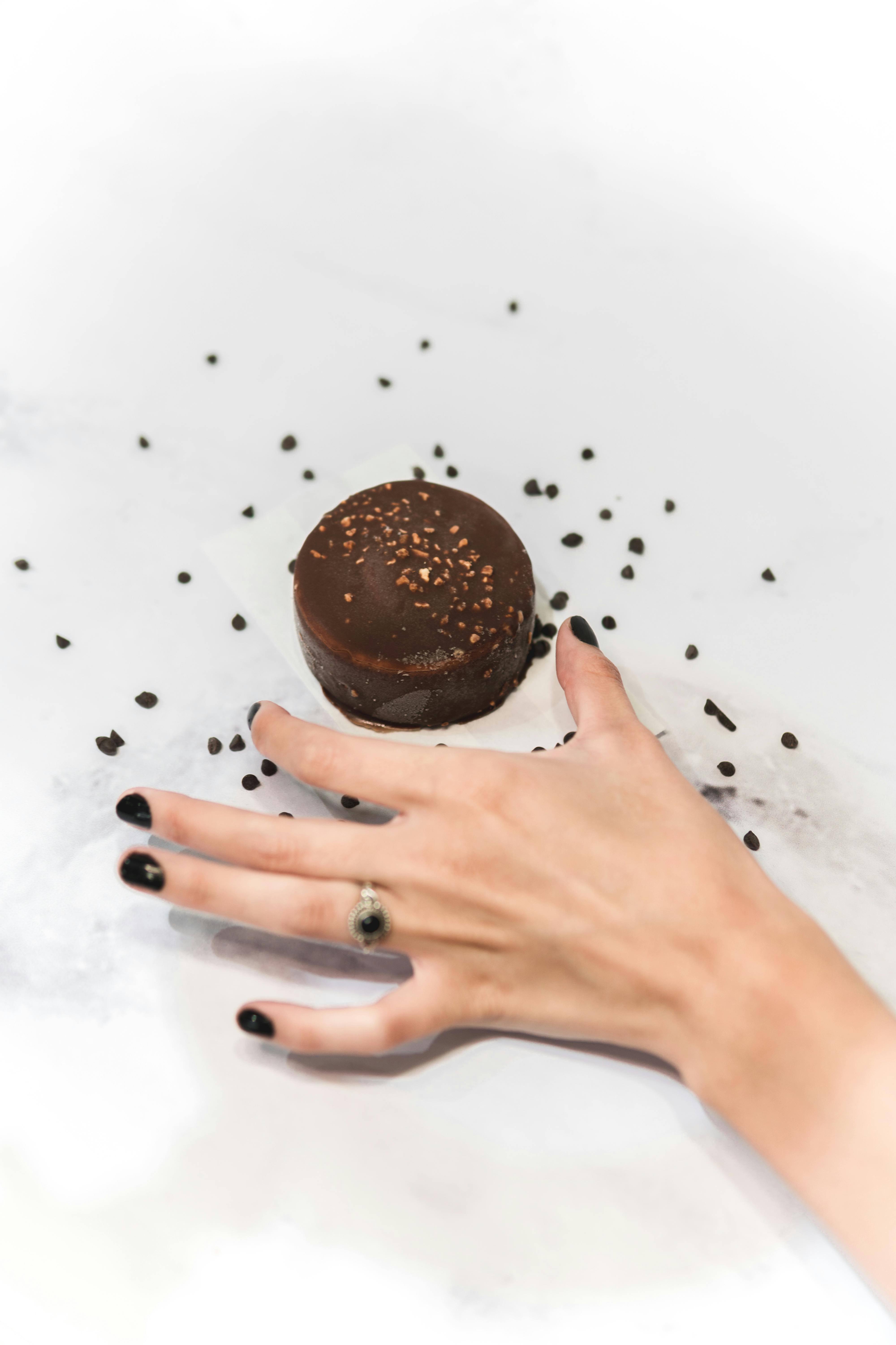 A Cup Of Chocolate Ice Cream with Lemon Bits · Free Stock Photo