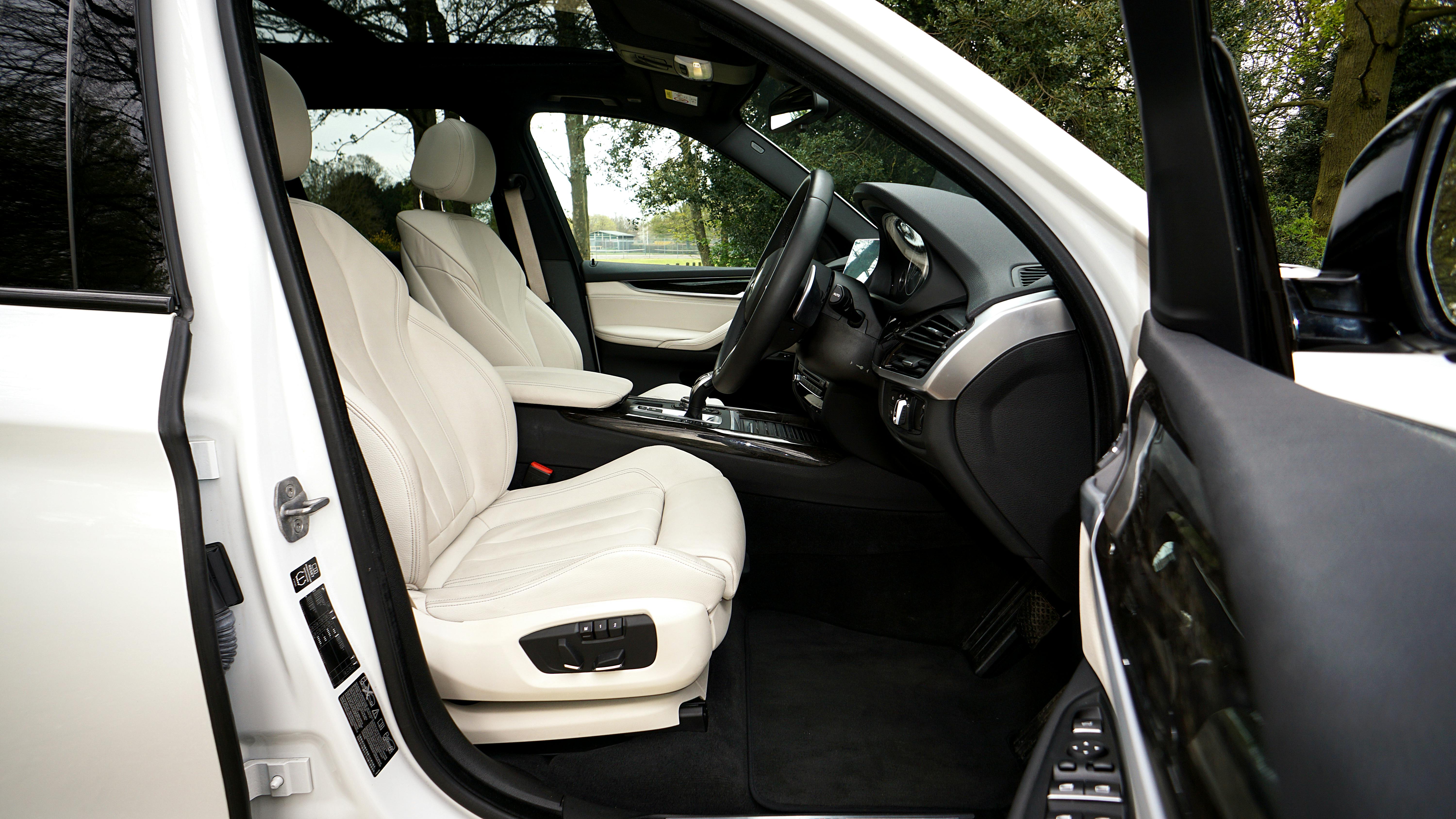 Black White Car Interior Grey · Free Stock Photo