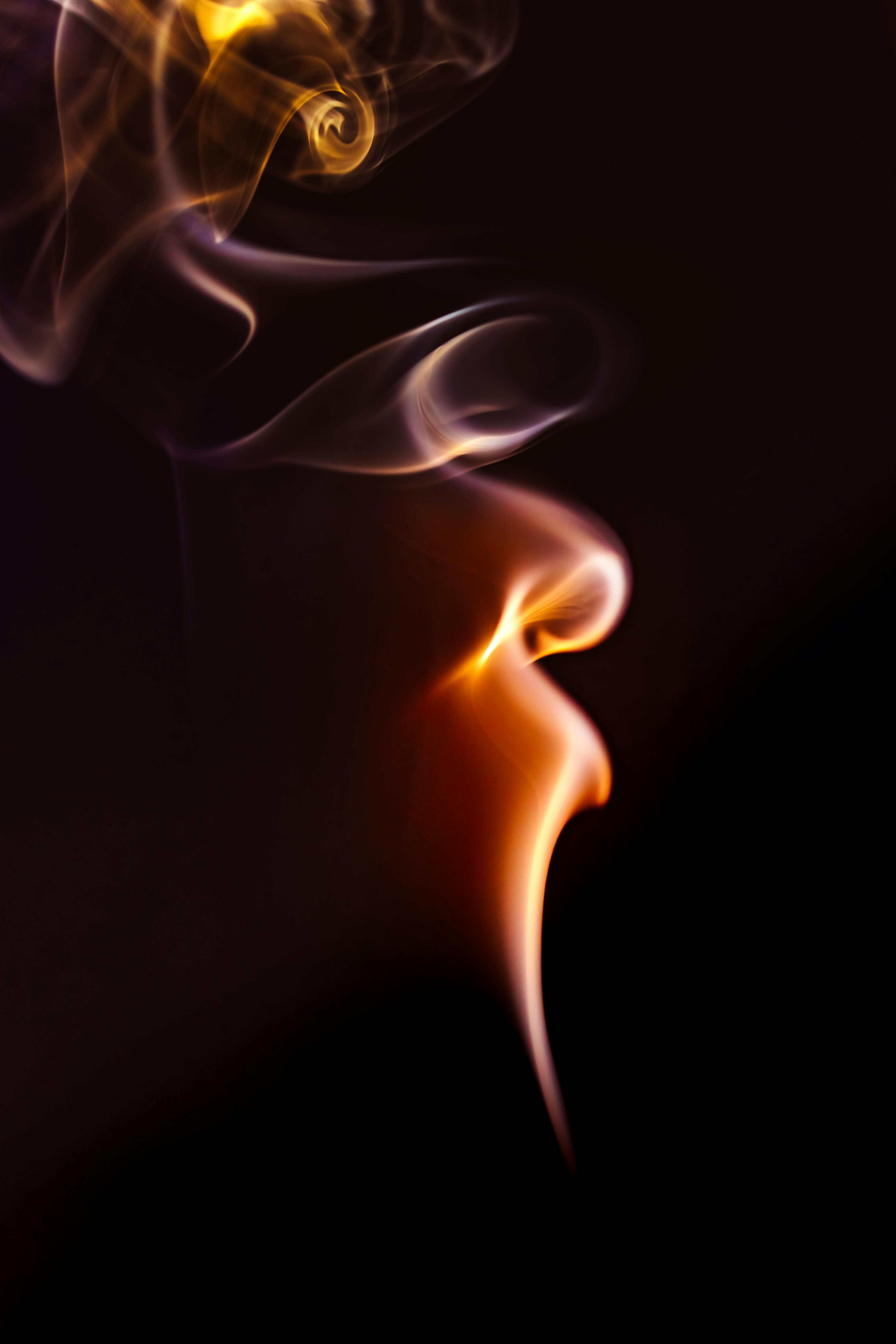 Smoke on Dark background · Free Stock Photo