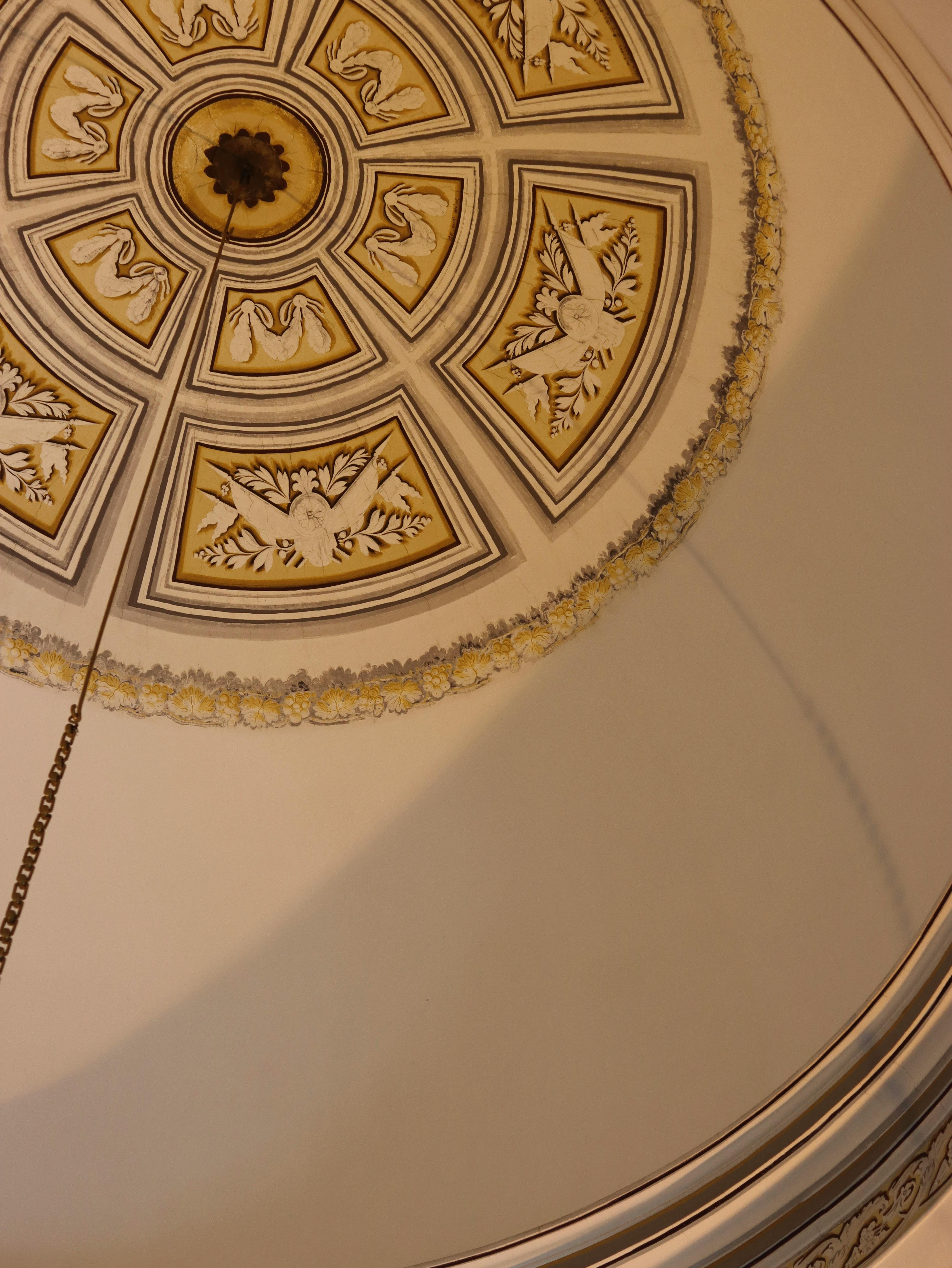 Chandelier Chain Hanging from Dome Ceiling · Free Stock Photo