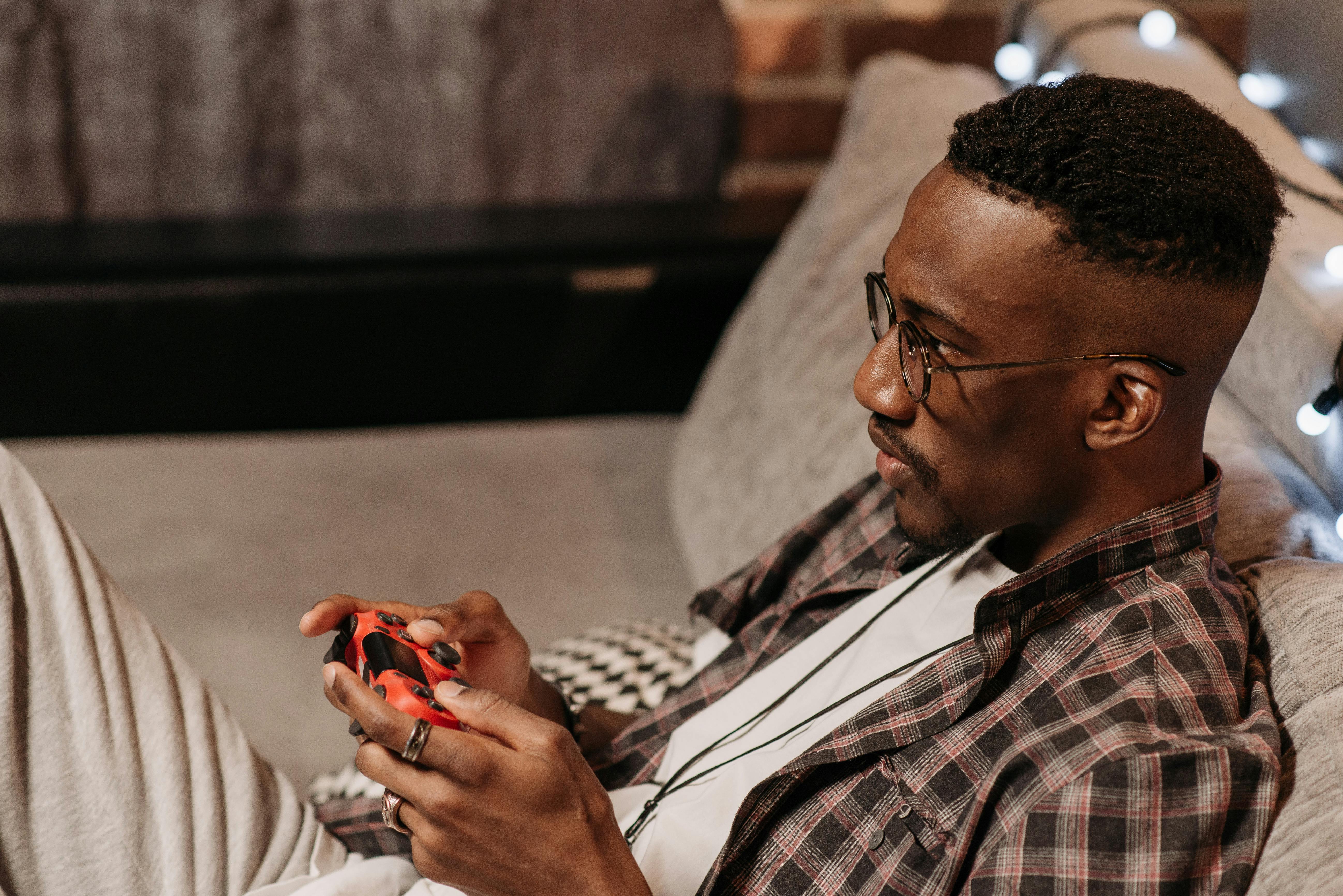 Man Playing A Video Game · Free Stock Photo