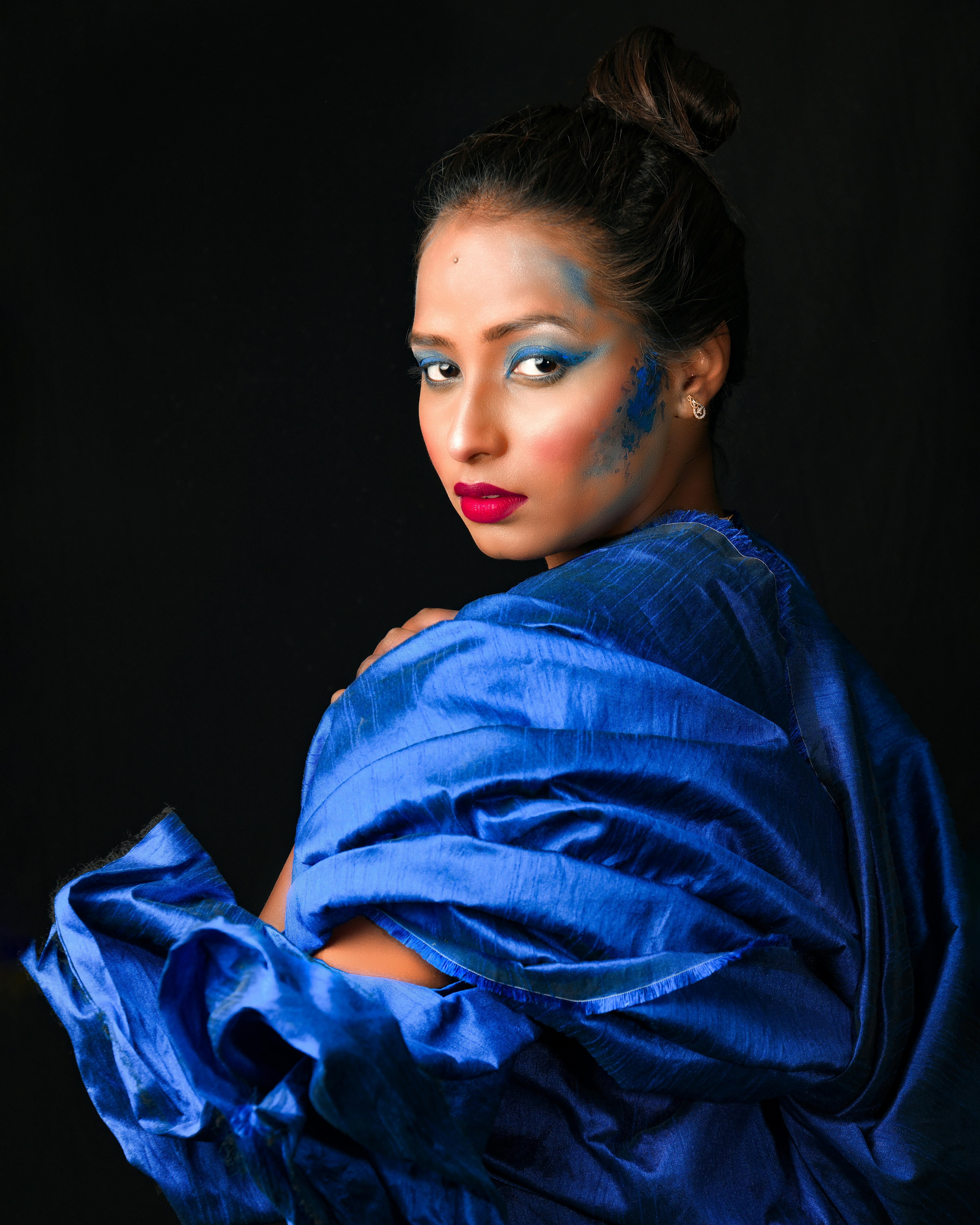 A Pretty Woman in Blue Dress · Free Stock Photo