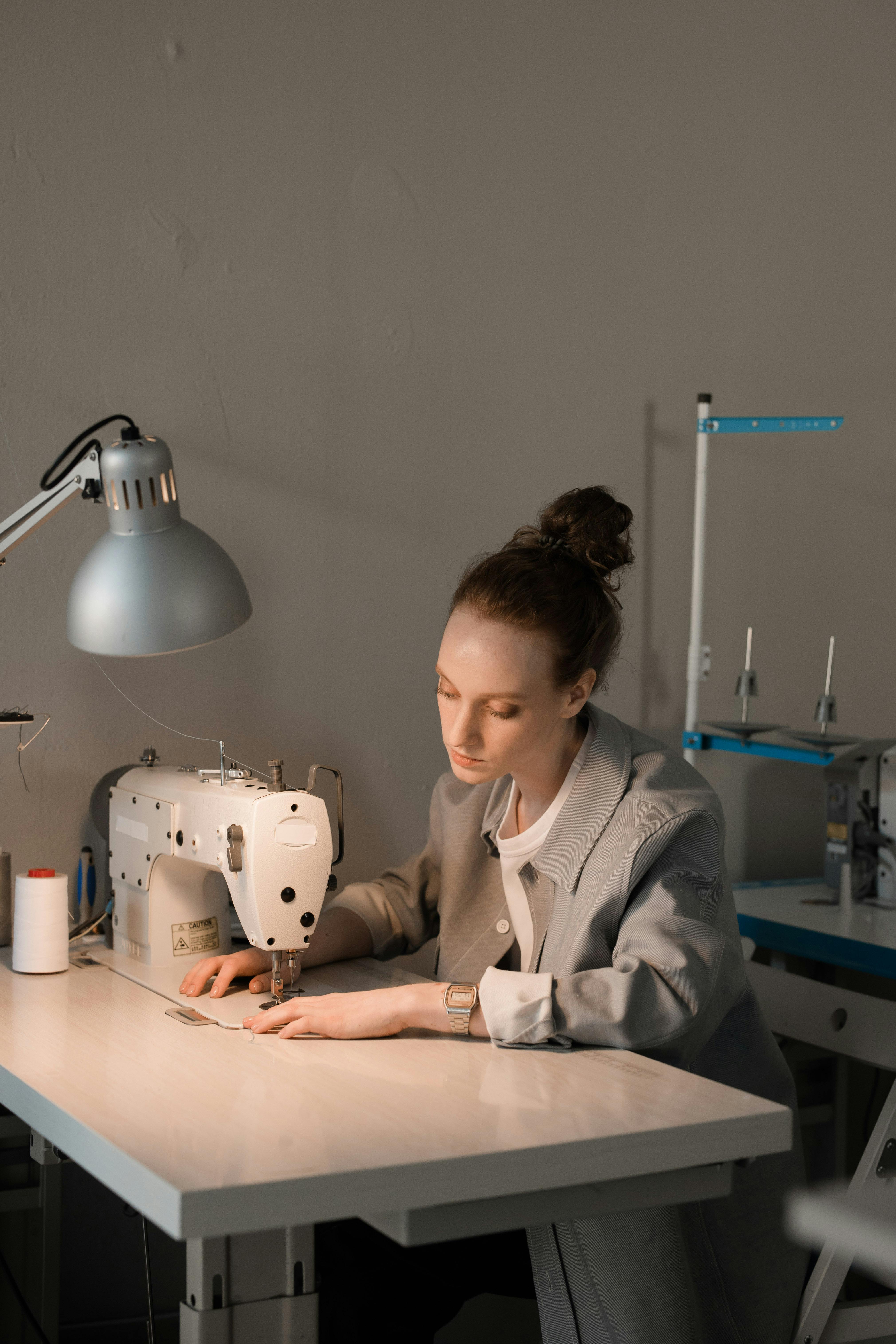 An Overhead Shot of Sewing Machine · Free Stock Photo