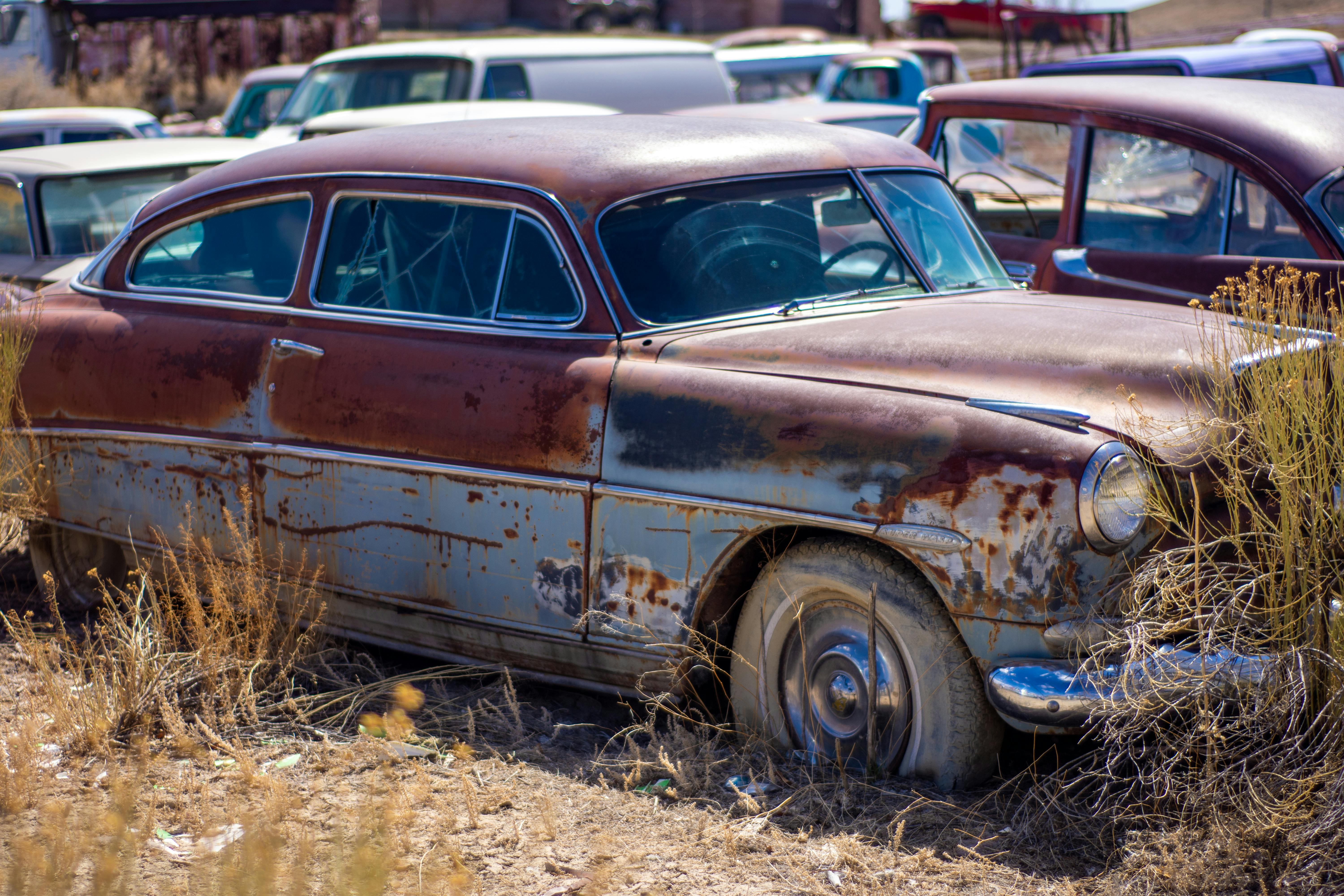 Close Up Photo of a Rusty Car · Free Stock Photo