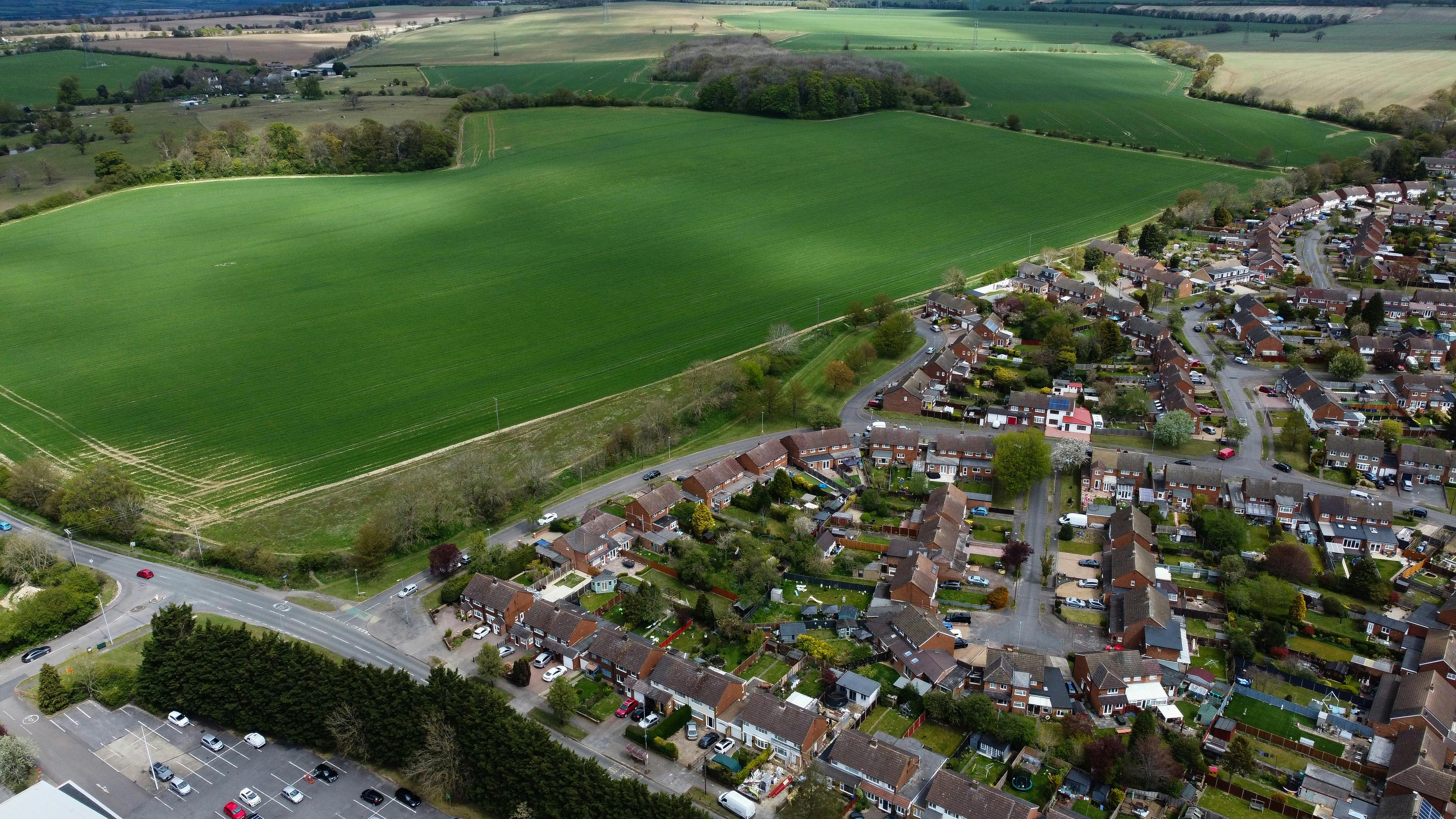 Aerial View of an Italian Town on a Hill · Free Stock Photo