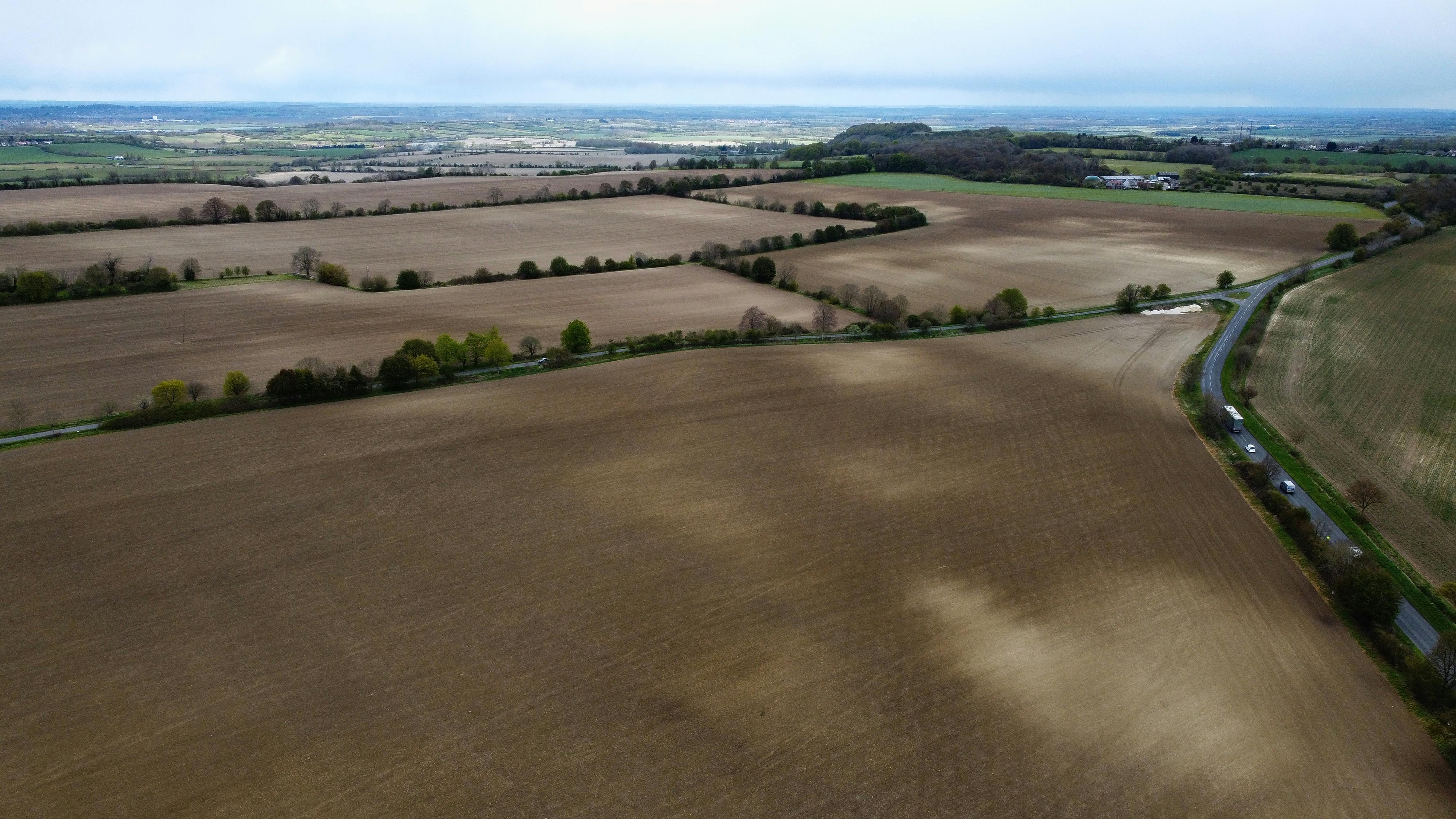 Aerial View of Green Grass Field · Free Stock Photo