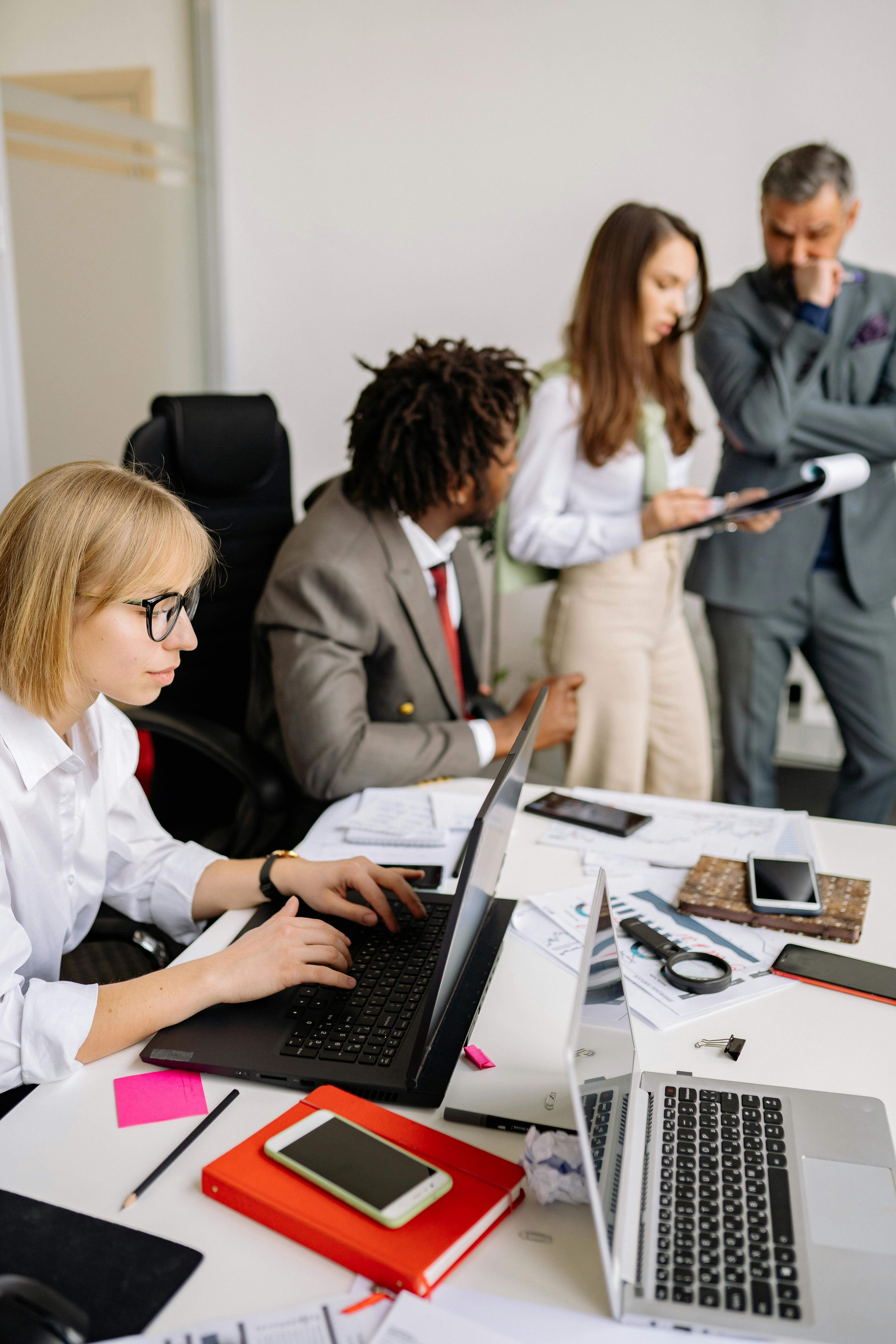 Office Team Having Meeting in the Room · Free Stock Photo