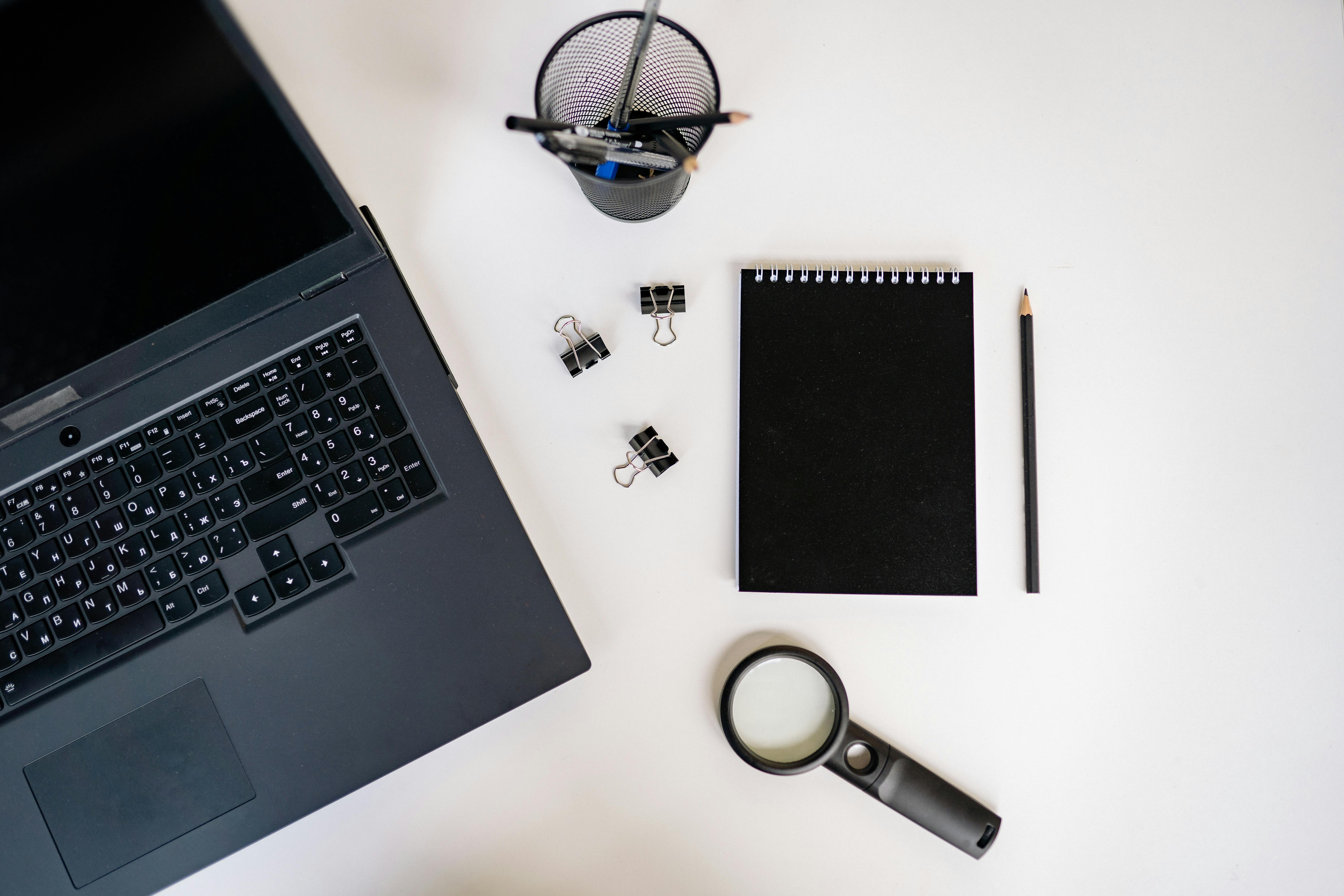 Black Laptop on the Table · Free Stock Photo