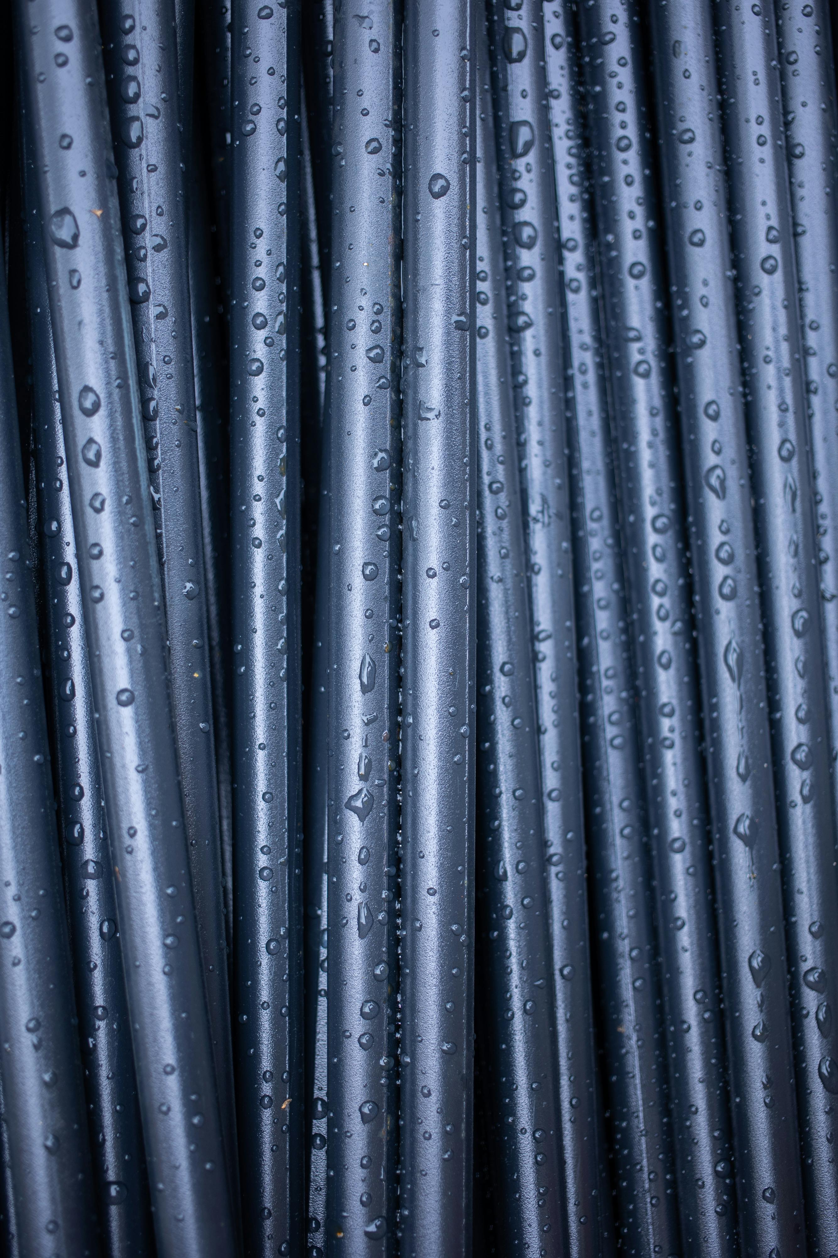 Close-up Pipes in Rain · Free Stock Photo