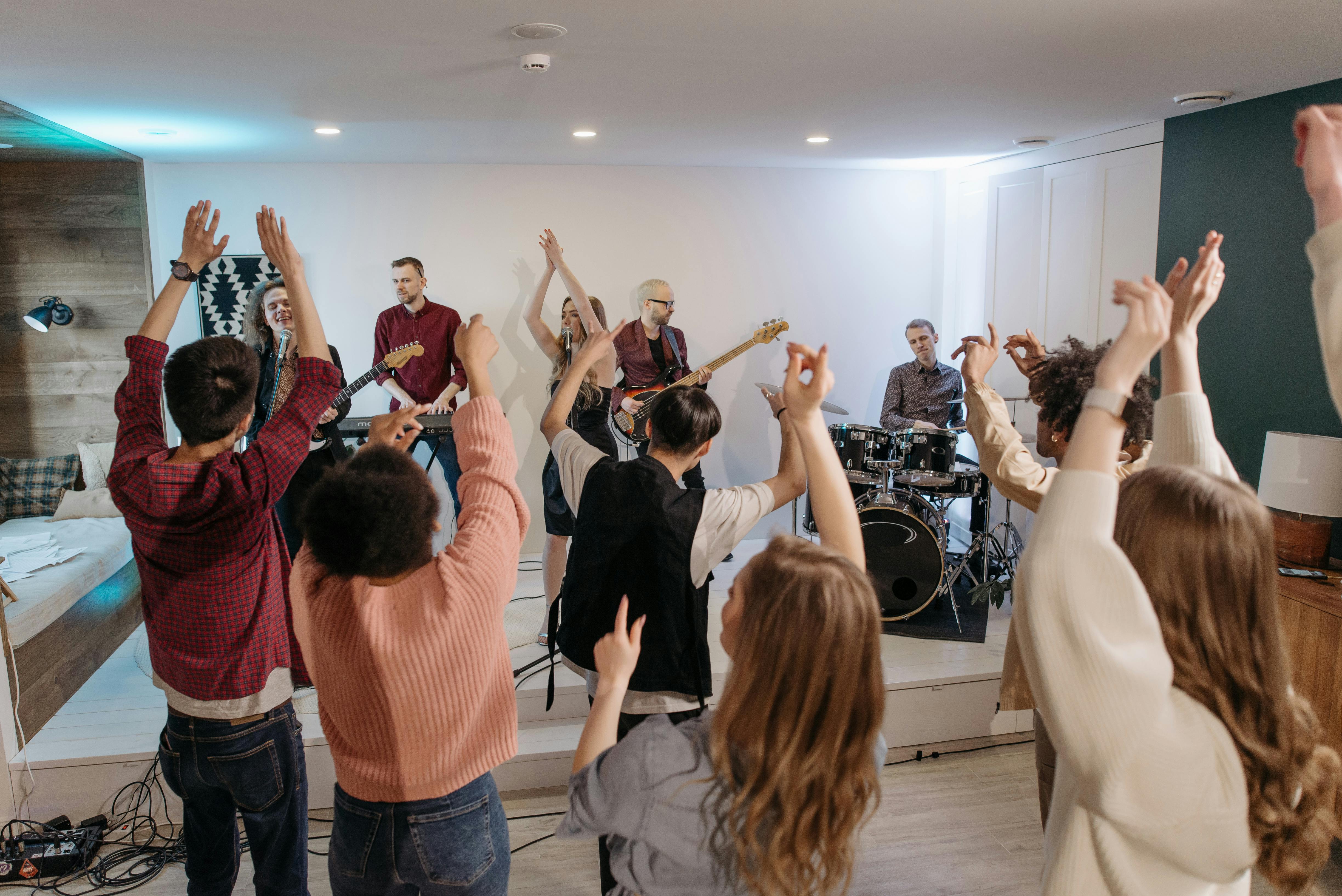 People Dancing in Front of the Stage · Free Stock Photo
