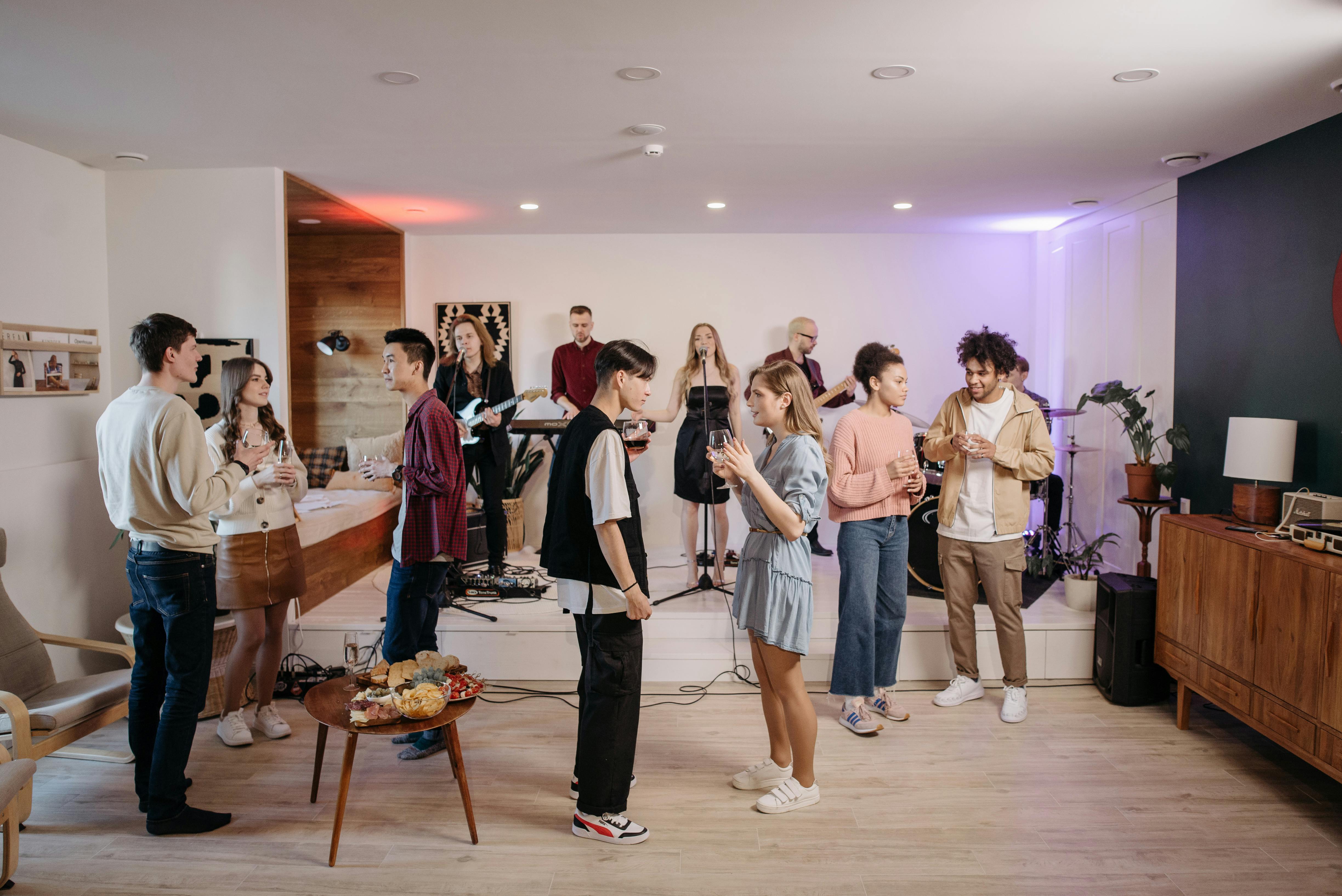 People Sitting on the Stage · Free Stock Photo