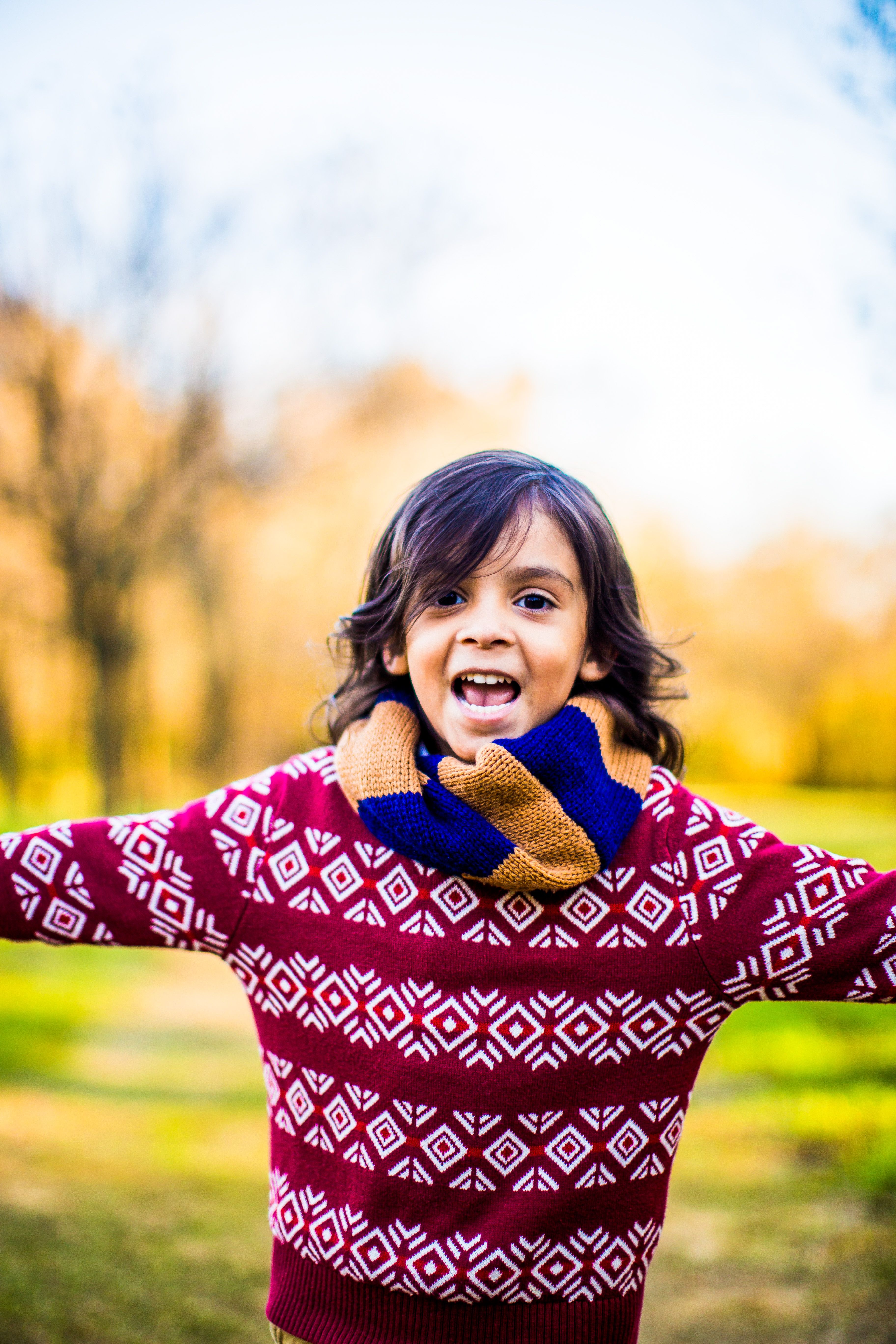 Photo of a Kid Waving · Free Stock Photo