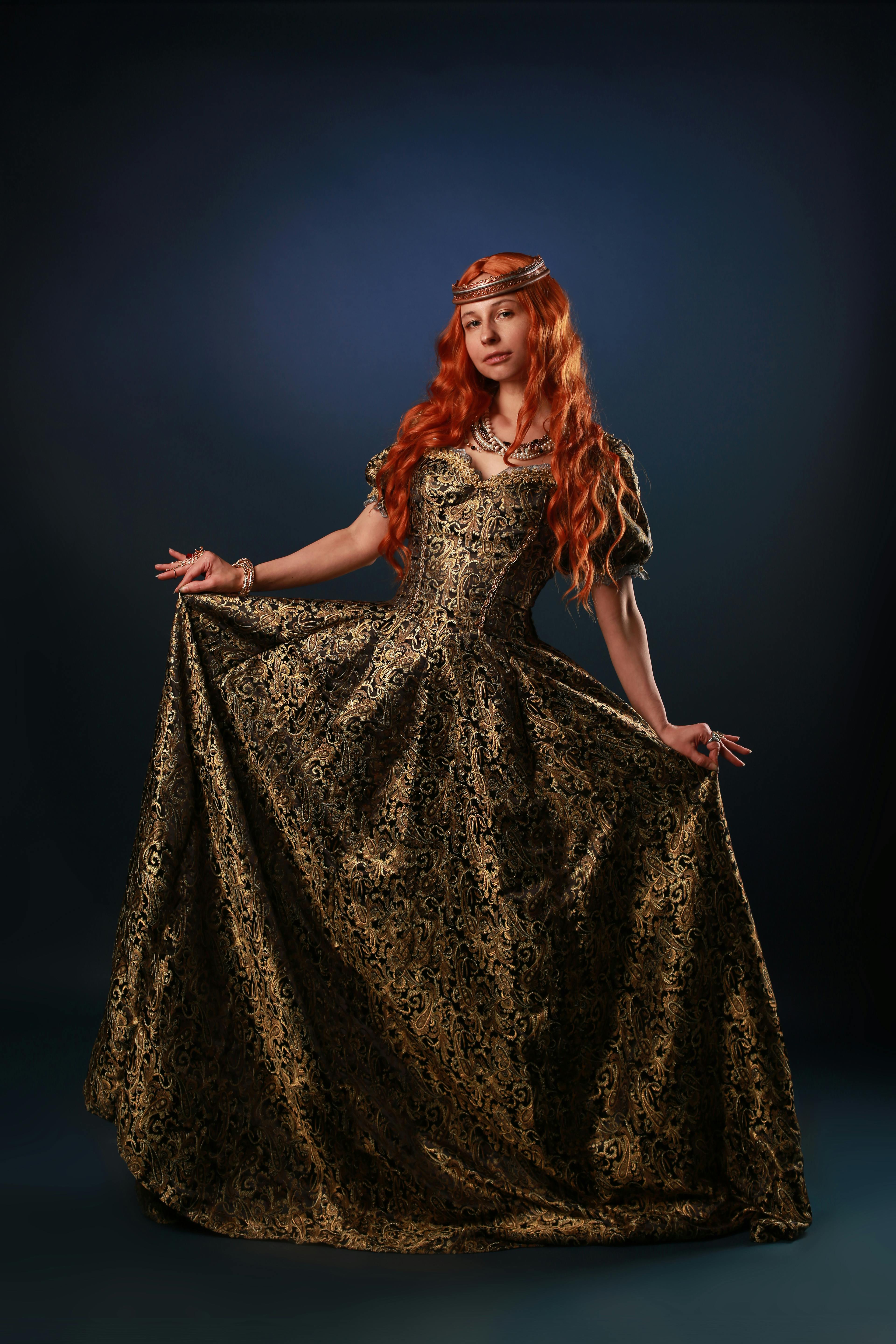 A Woman in a Gown Posing · Free Stock Photo