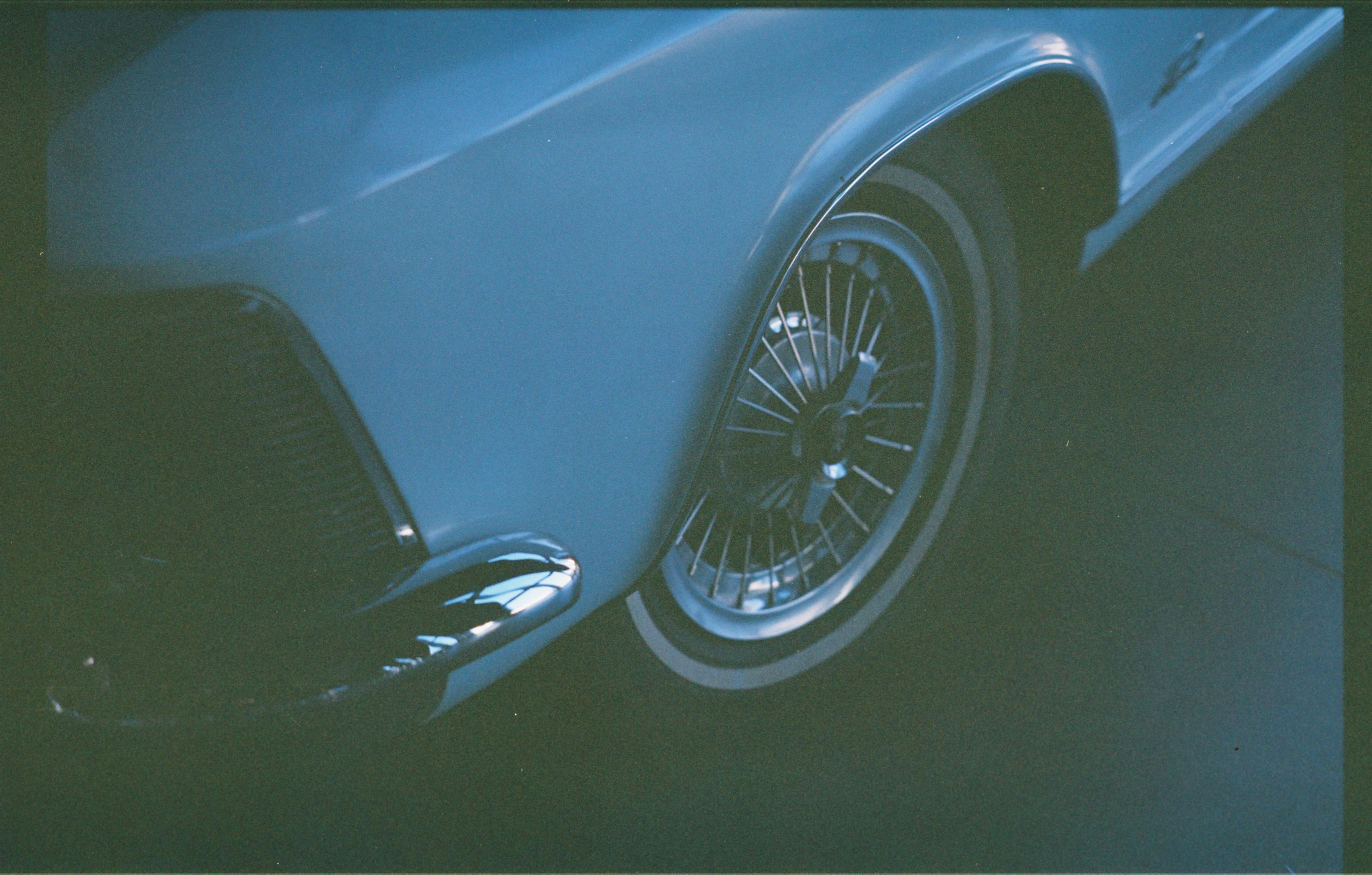 Blue Car With Chrome Wheel · Free Stock Photo