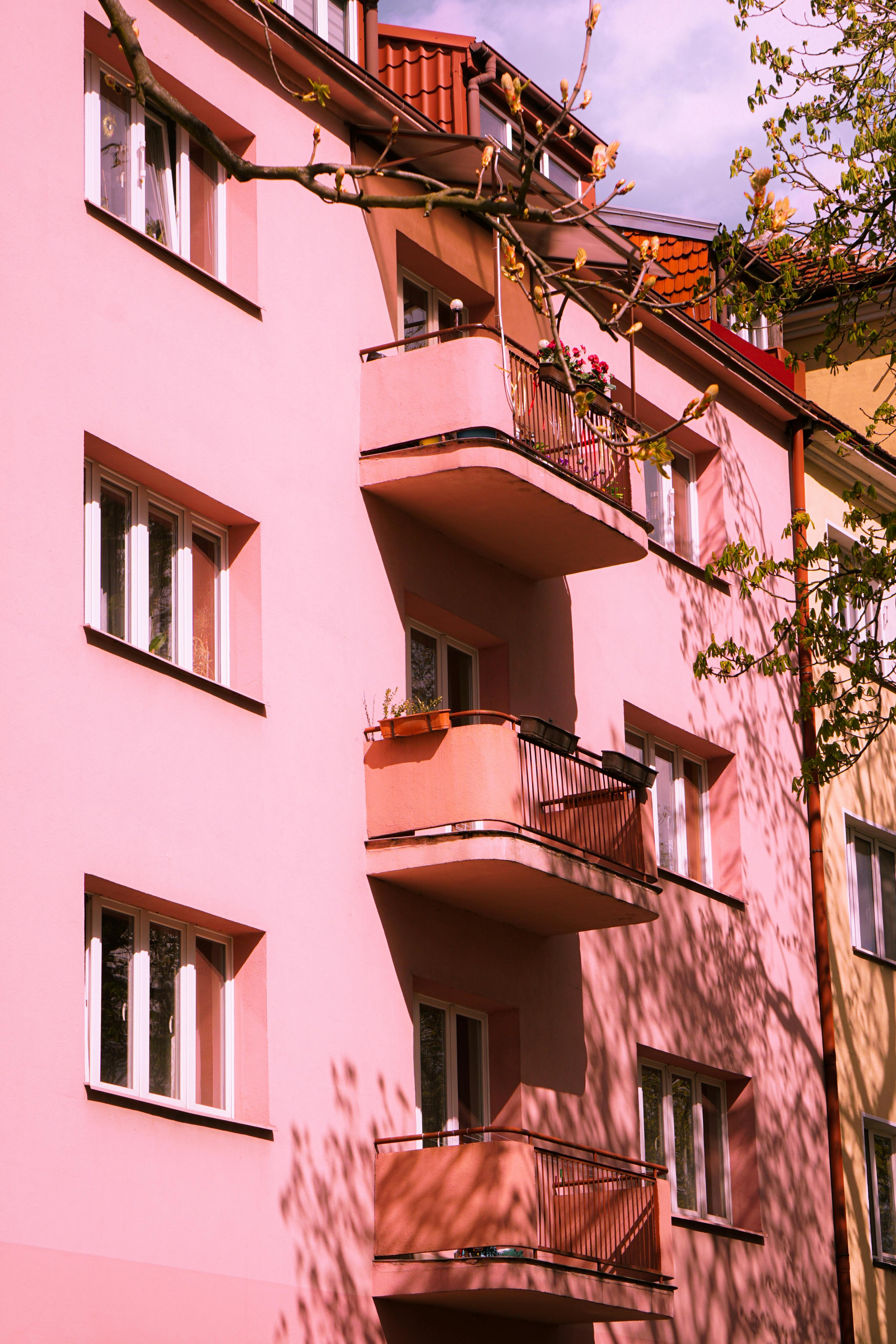 A Pink Concrete Building · Free Stock Photo