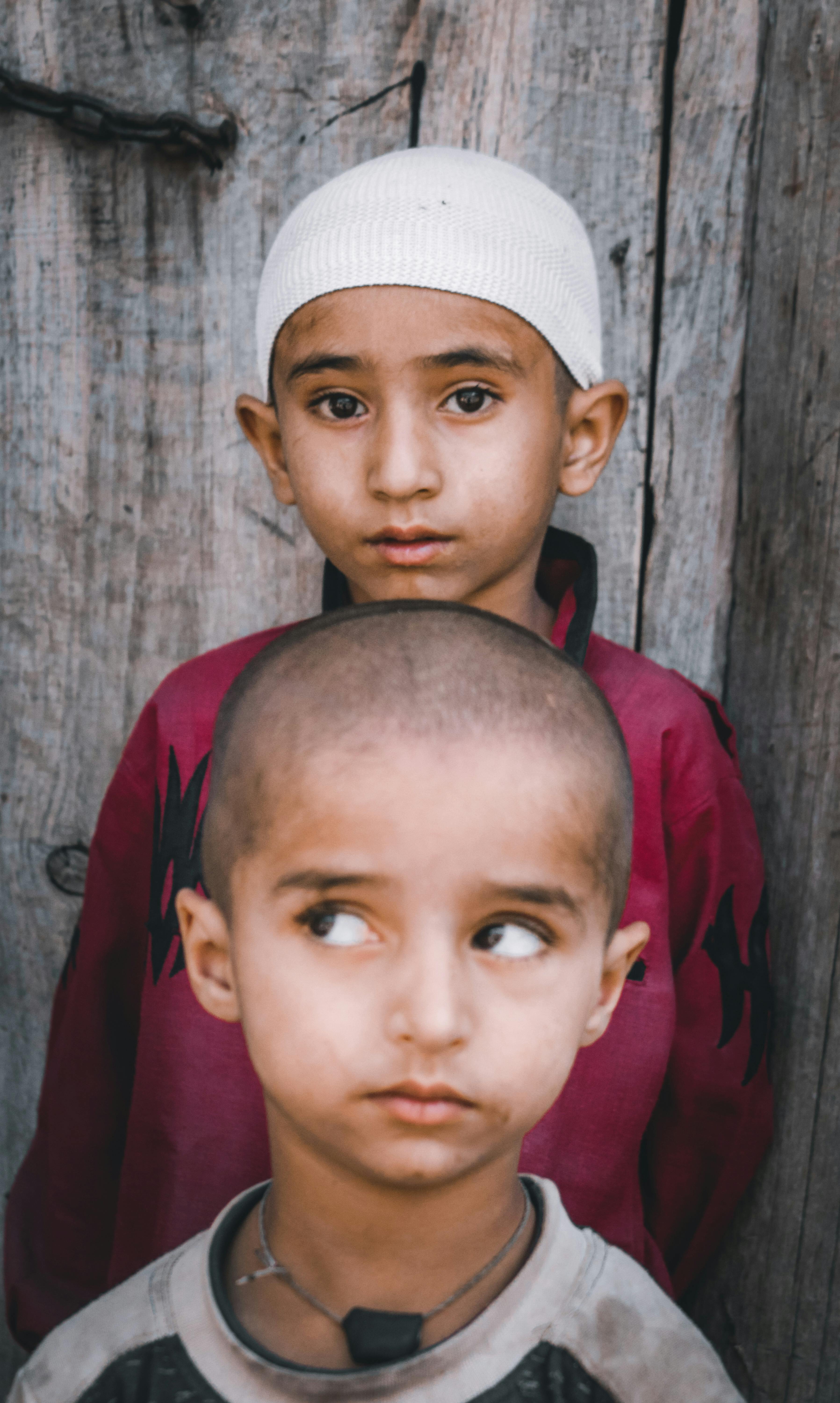 Close Up Shot of Boy With Red Lips · Free Stock Photo