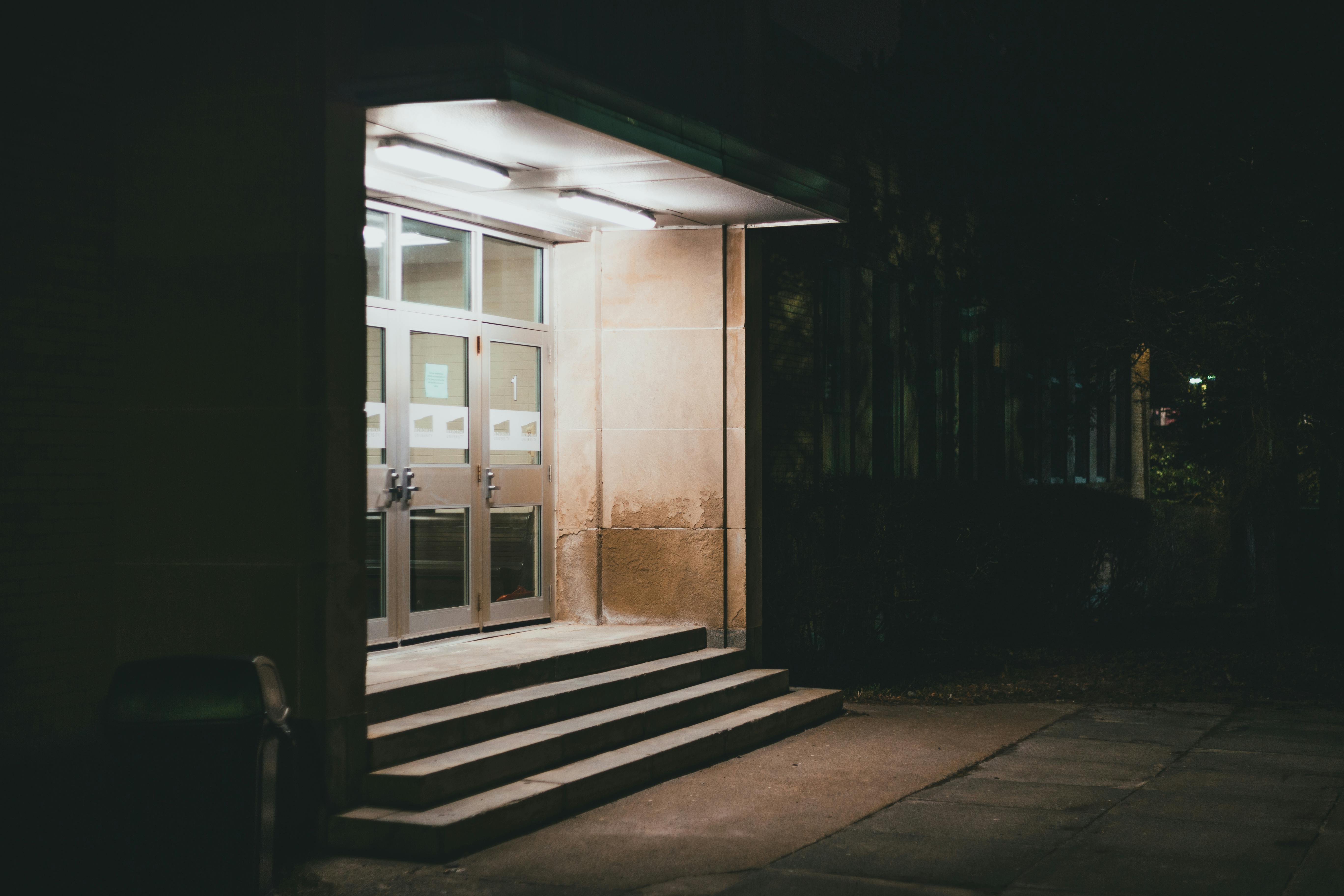 Lights over Door · Free Stock Photo