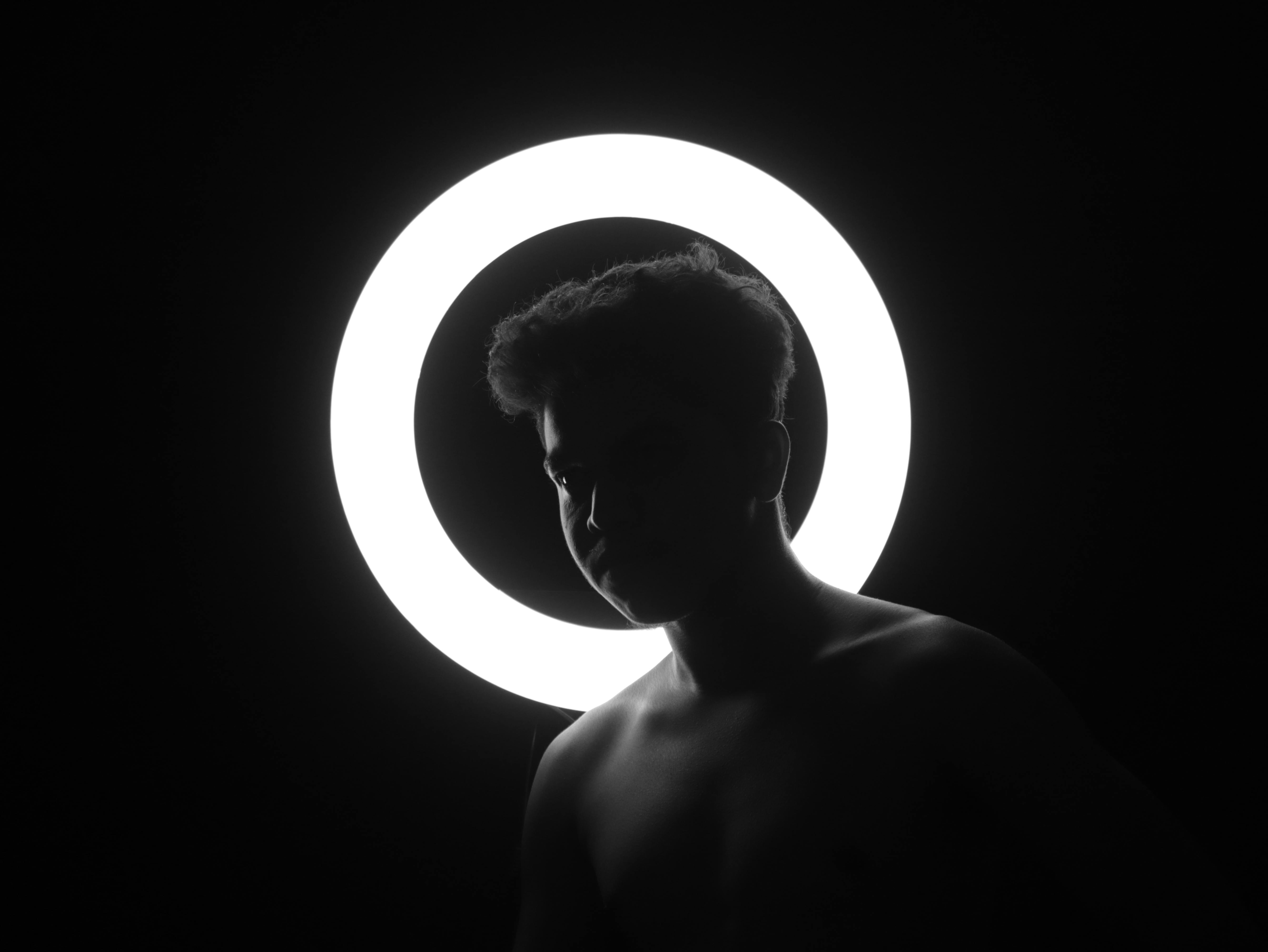 Portrait of Man with Halo · Free Stock Photo