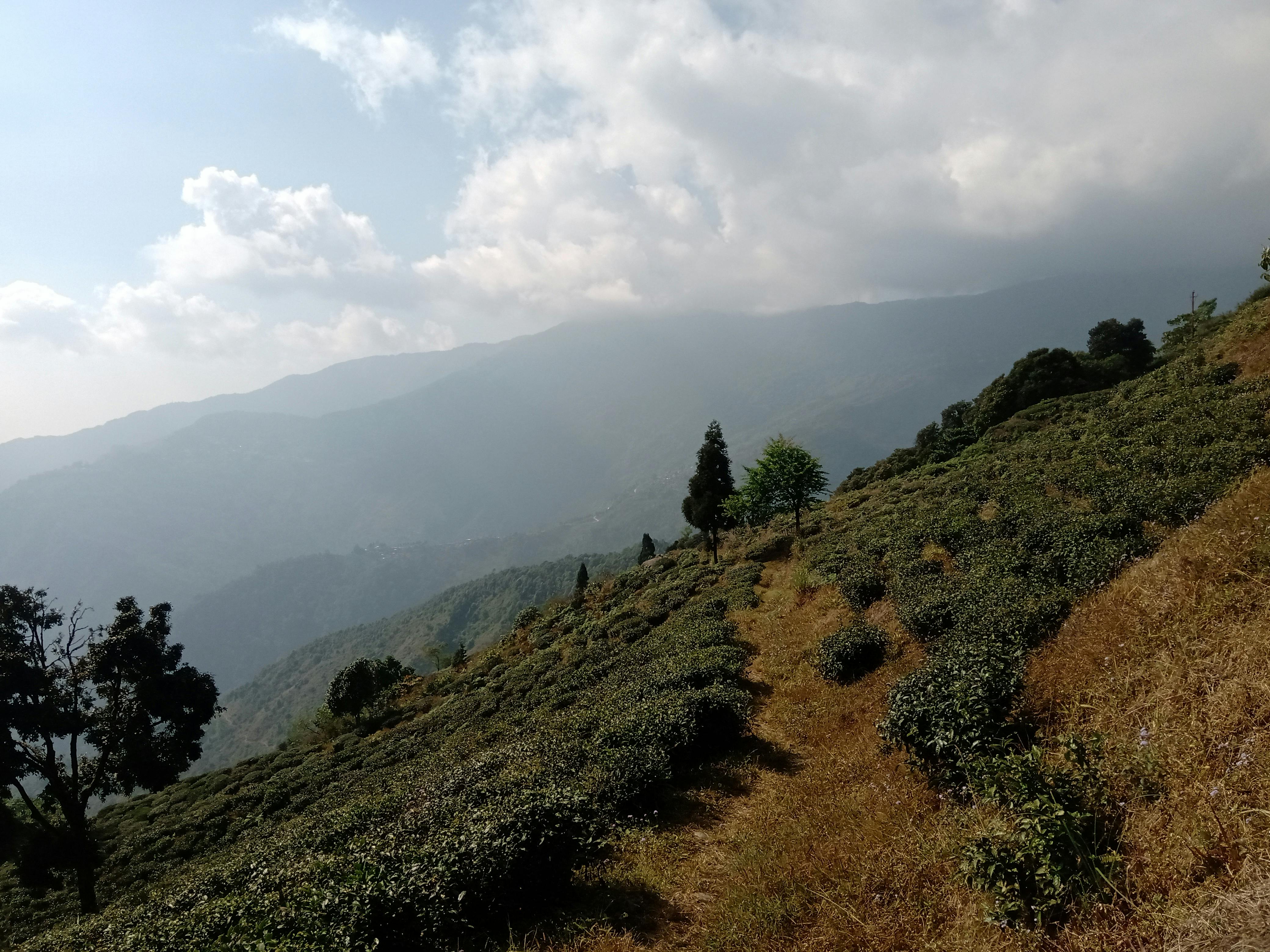 Green Mountains Under White Clouds · Free Stock Photo