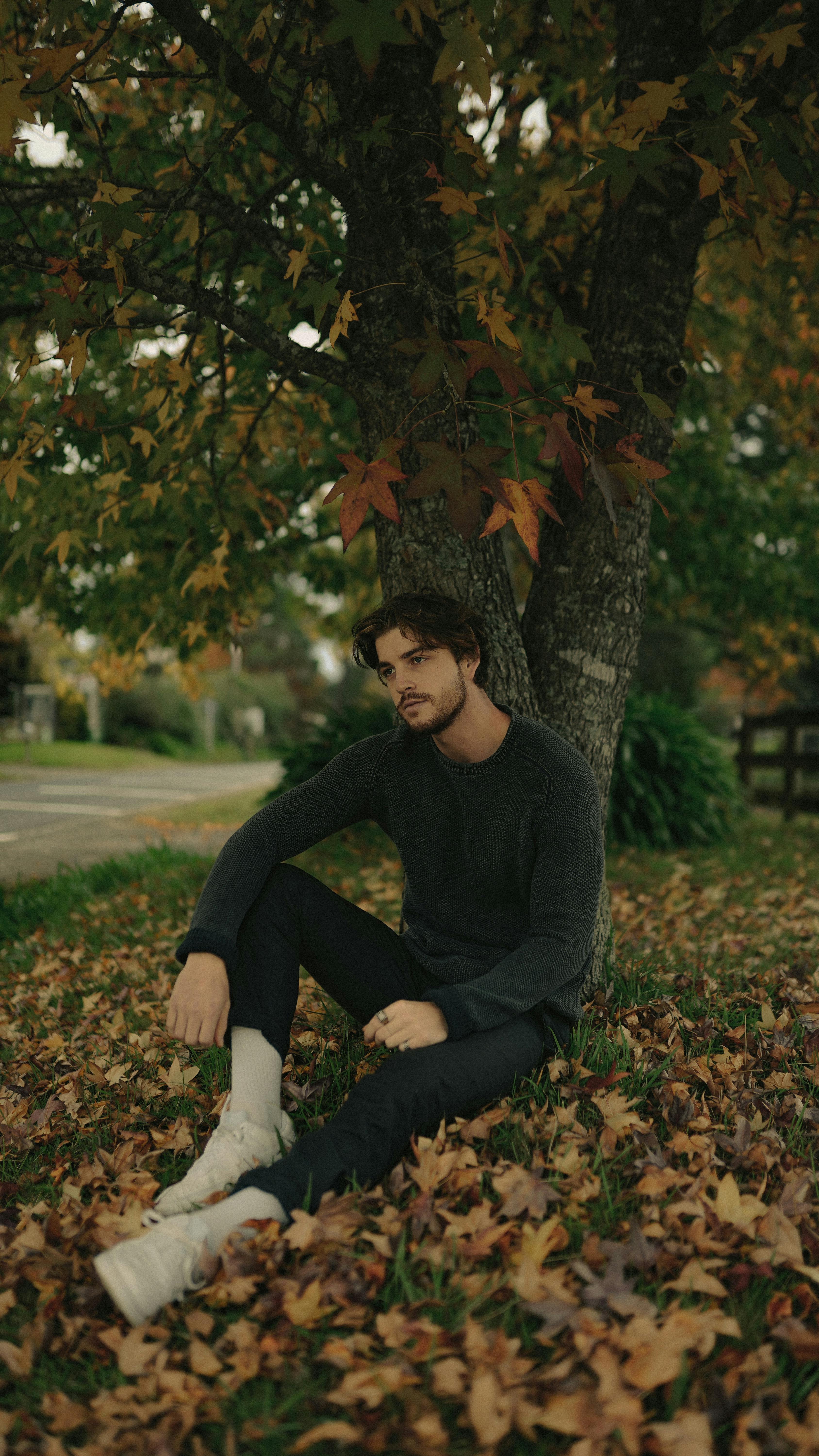 A Man Sitting Under a Tree · Free Stock Photo