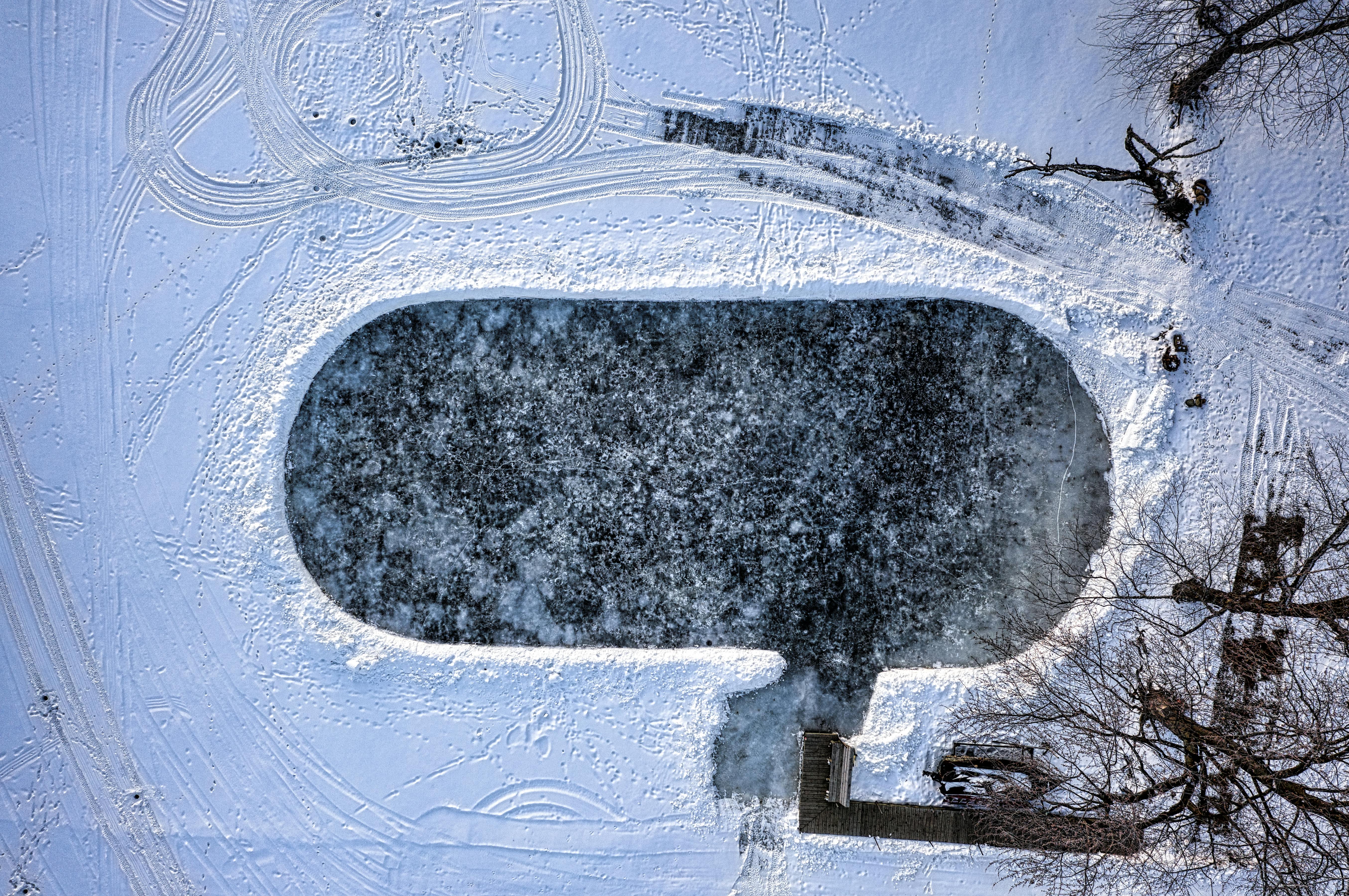 An Aerial Shot of an Ice Skating Rink · Free Stock Photo