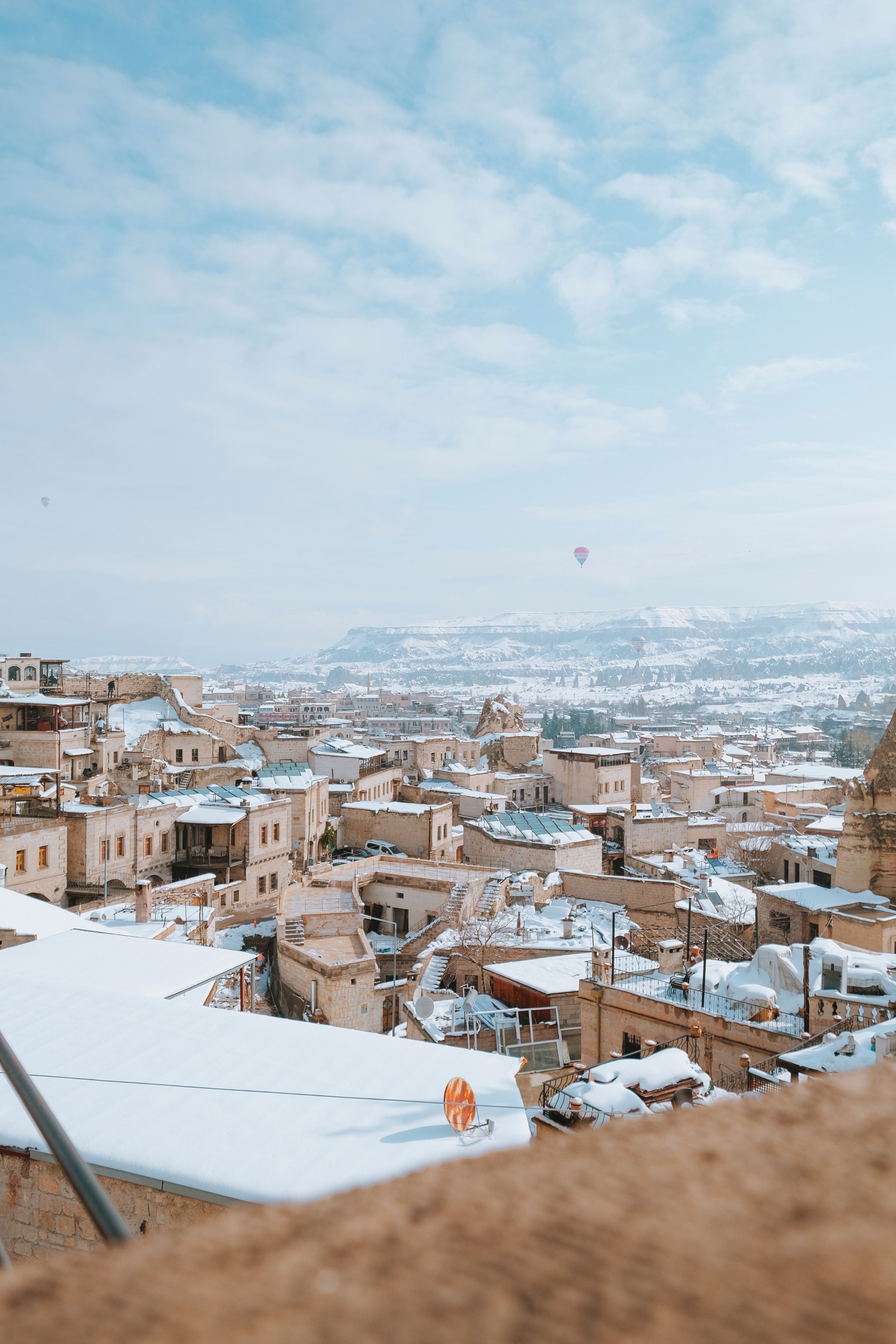 Blue Sky Over a Town with Concrete Houses · Free Stock Photo